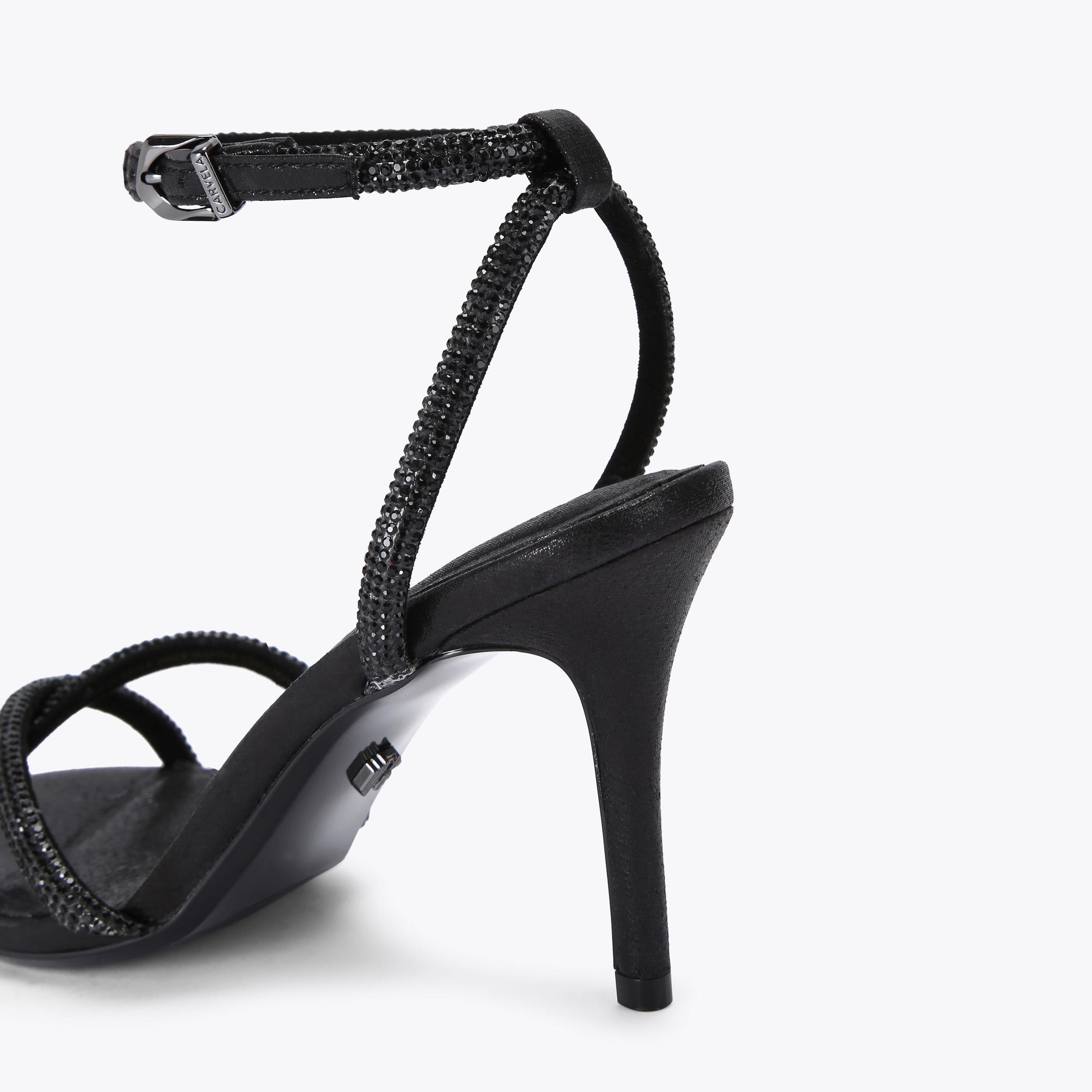 STARGAZE Black Crystal Heels by CARVELA