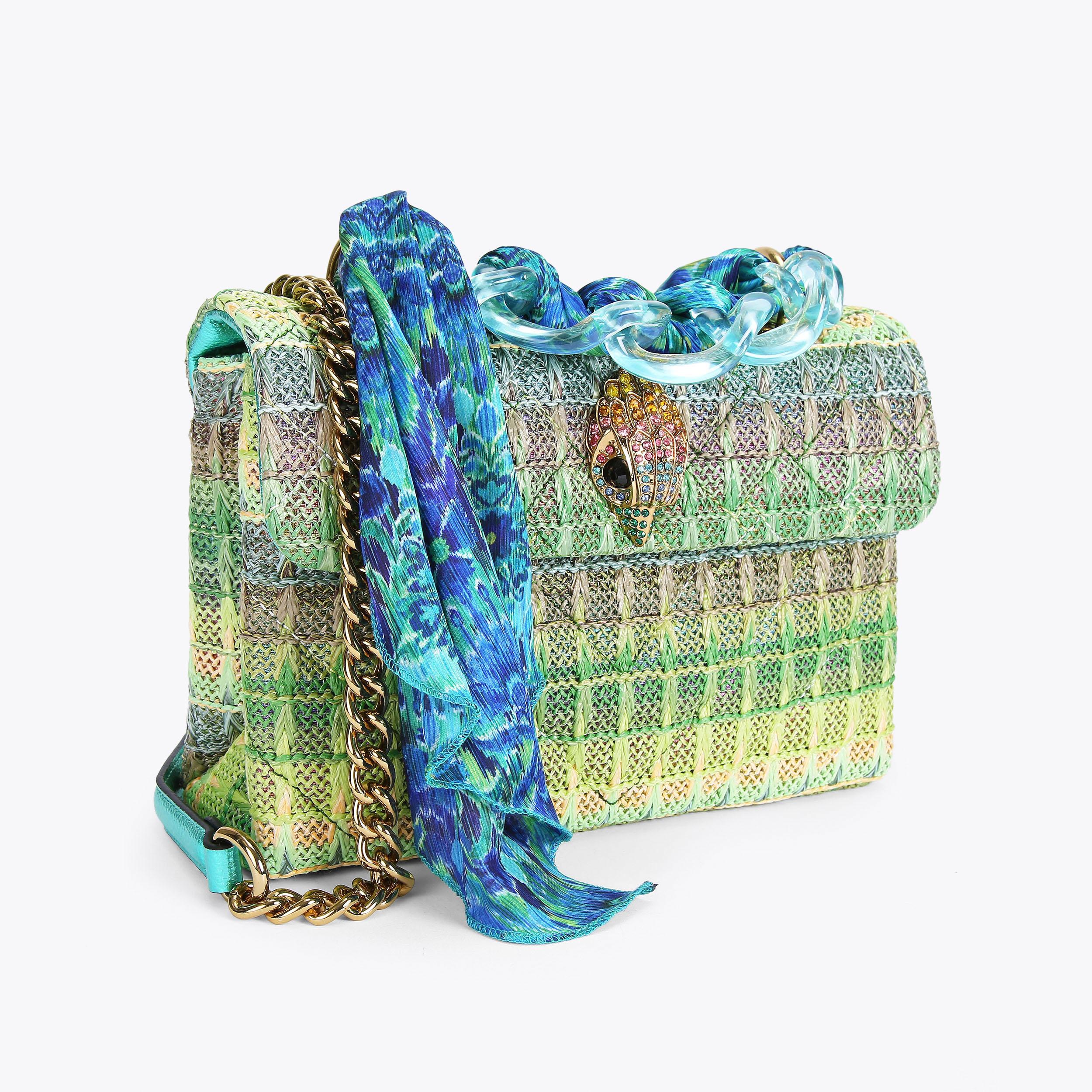MW KENSINGTON Green Cross Body Bag by KURT GEIGER LONDON