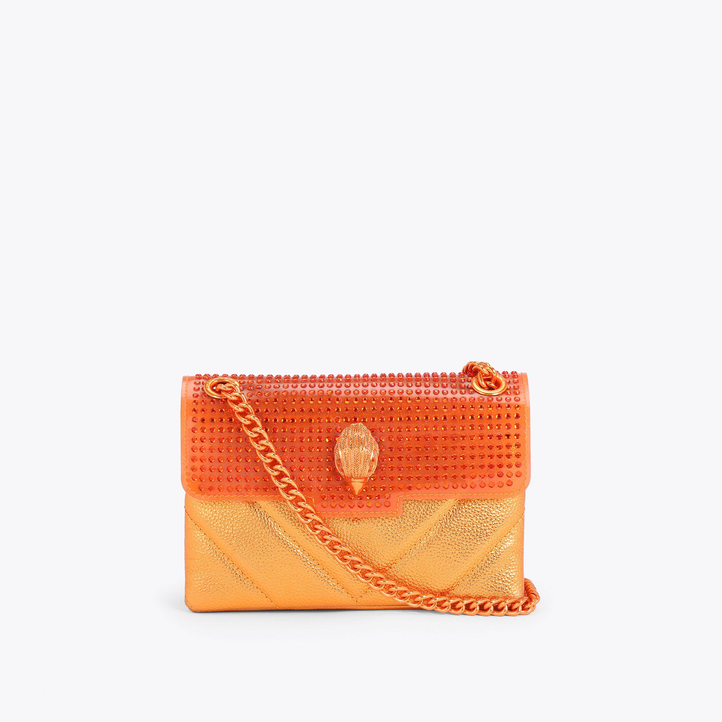 MINI KENSINGTON BAG Orange Cross Body Bag by KURT GEIGER LONDON