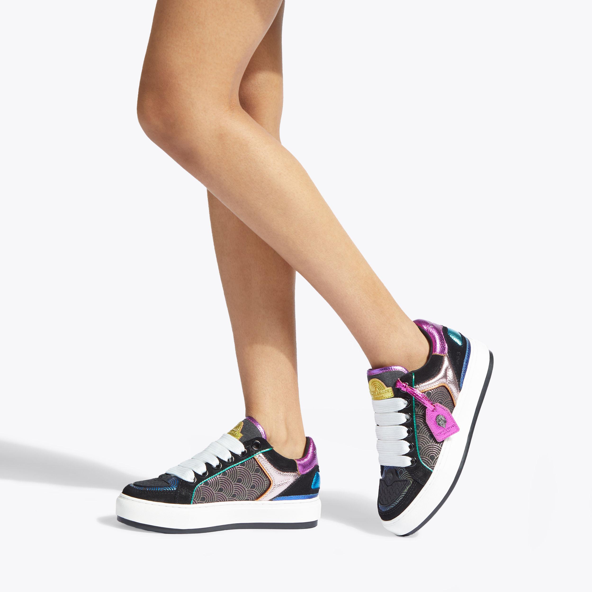 SOUTHBANK TAG Black Rainbow Trainer by KURT GEIGER LONDON