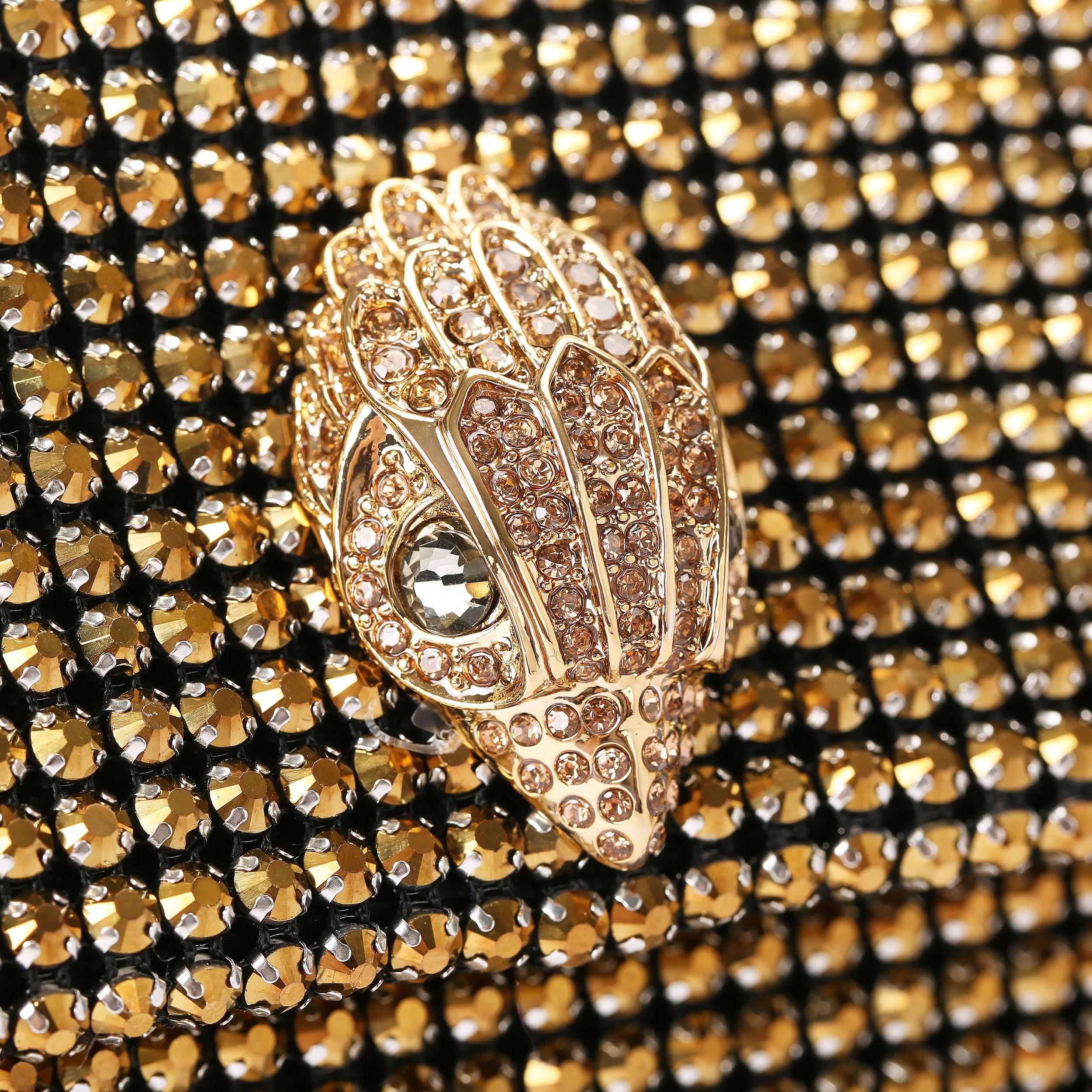 SM PARTY SHOULDER BAG Gold Shoulder Bag by KURT GEIGER LONDON