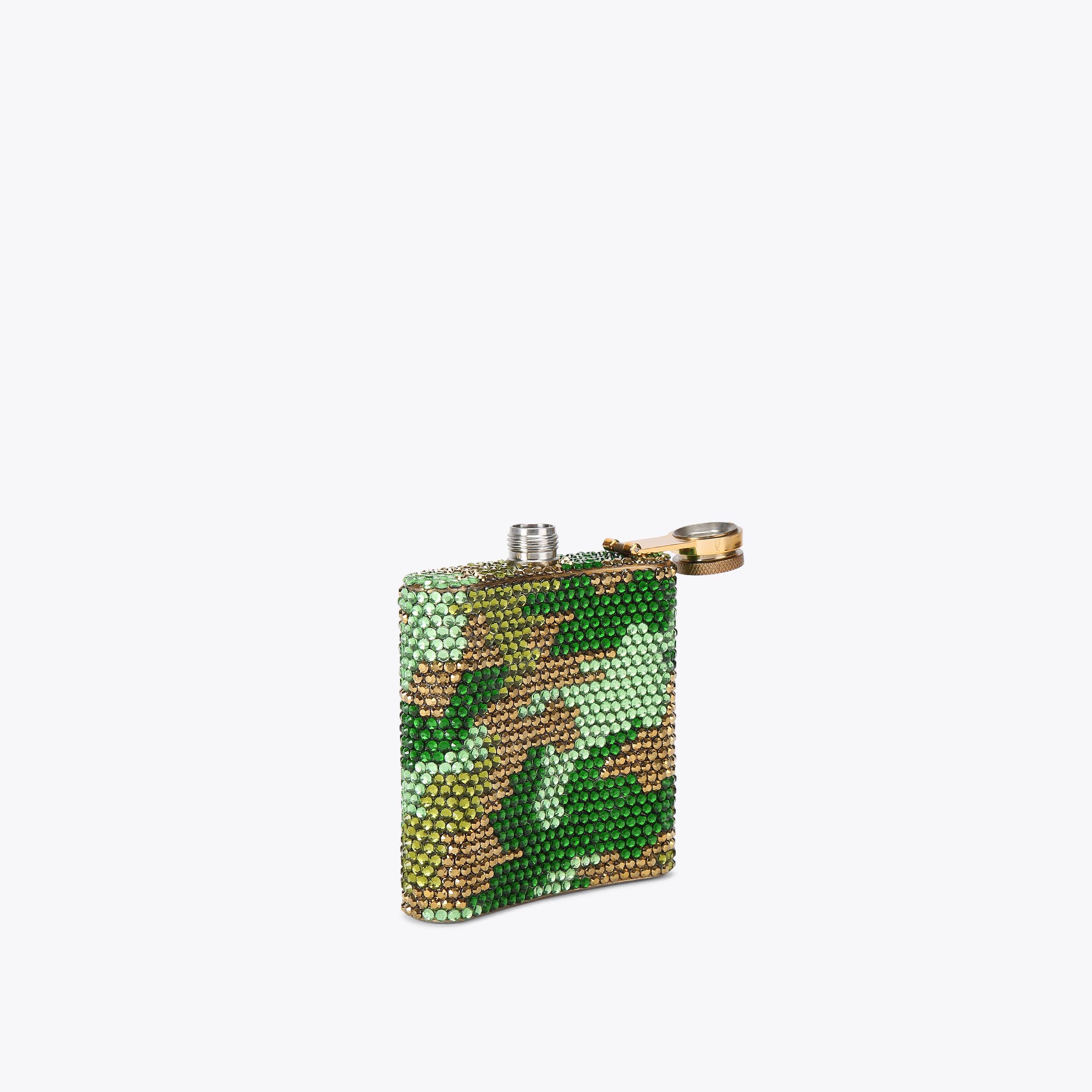 CRYSTAL FLASK Camo Crystal Flask by KURT GEIGER LONDON