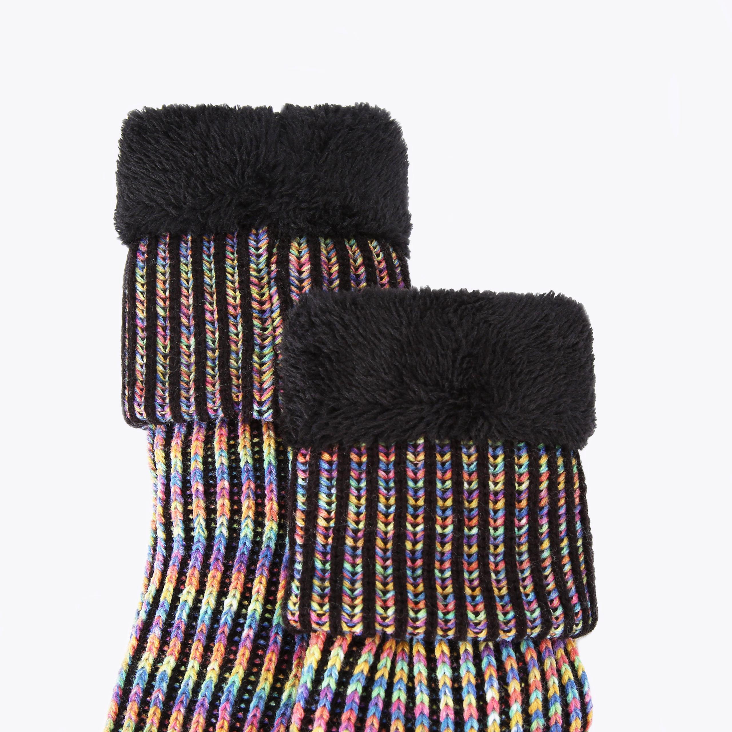 MARLED SLIPPER SOCK Rainbow Slipper Socks by KURT GEIGER LONDON