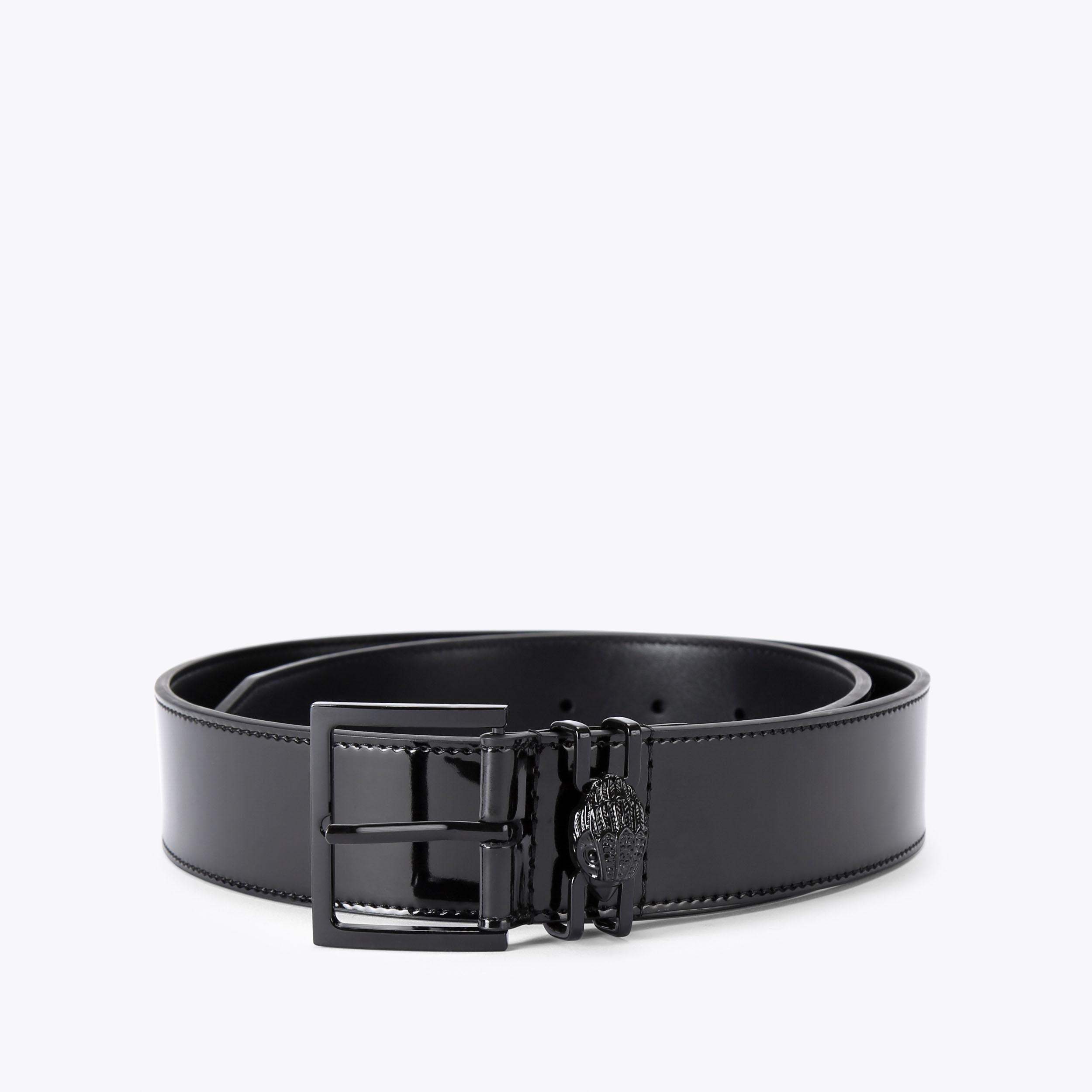 SHOREDITCH 40 BELT Black Leather Belt by KURT GEIGER LONDON