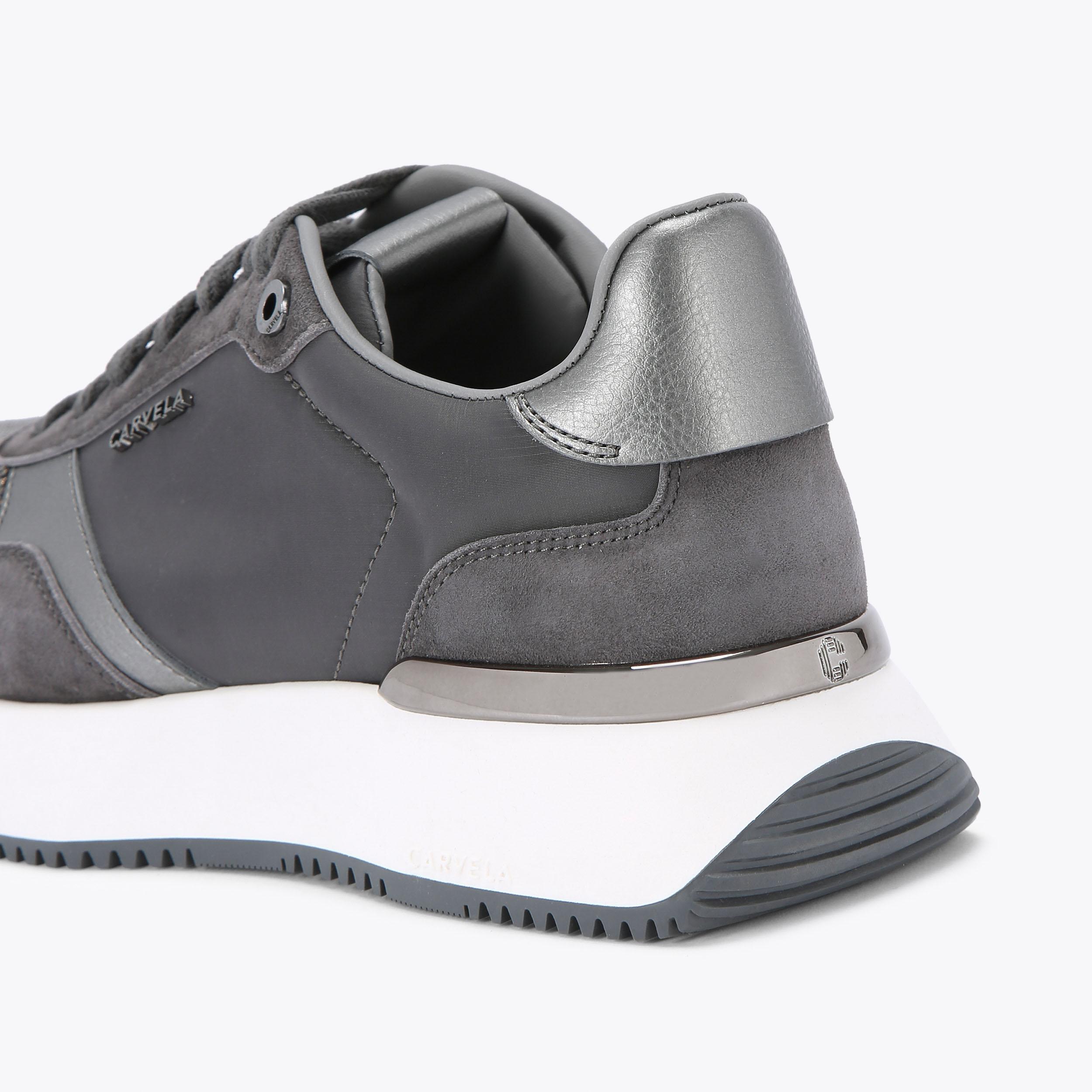 FLARE EMBELISHED Grey Trainers by CARVELA