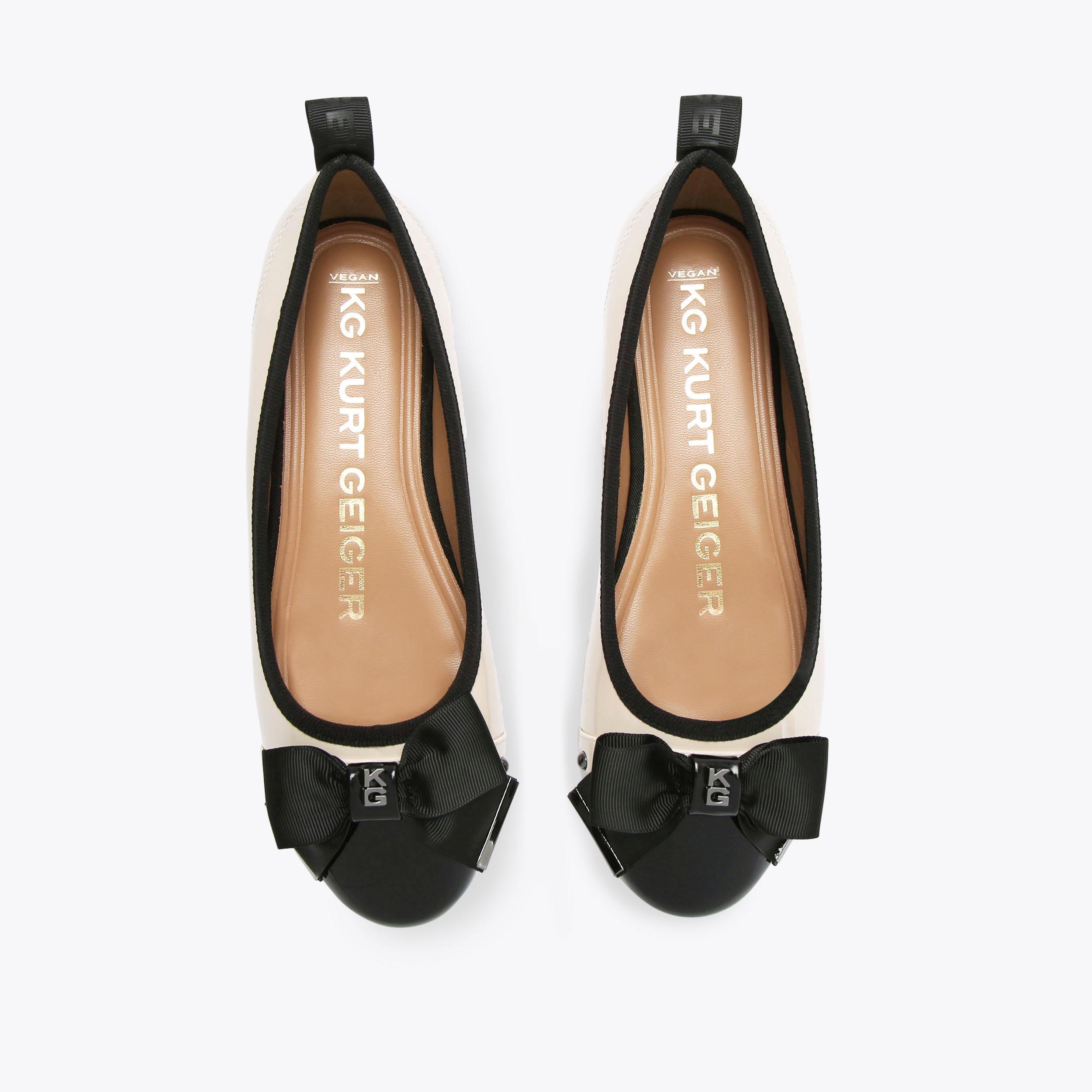 MEGAN Bone Patent Slip On Shoes by KG KURT GEIGER