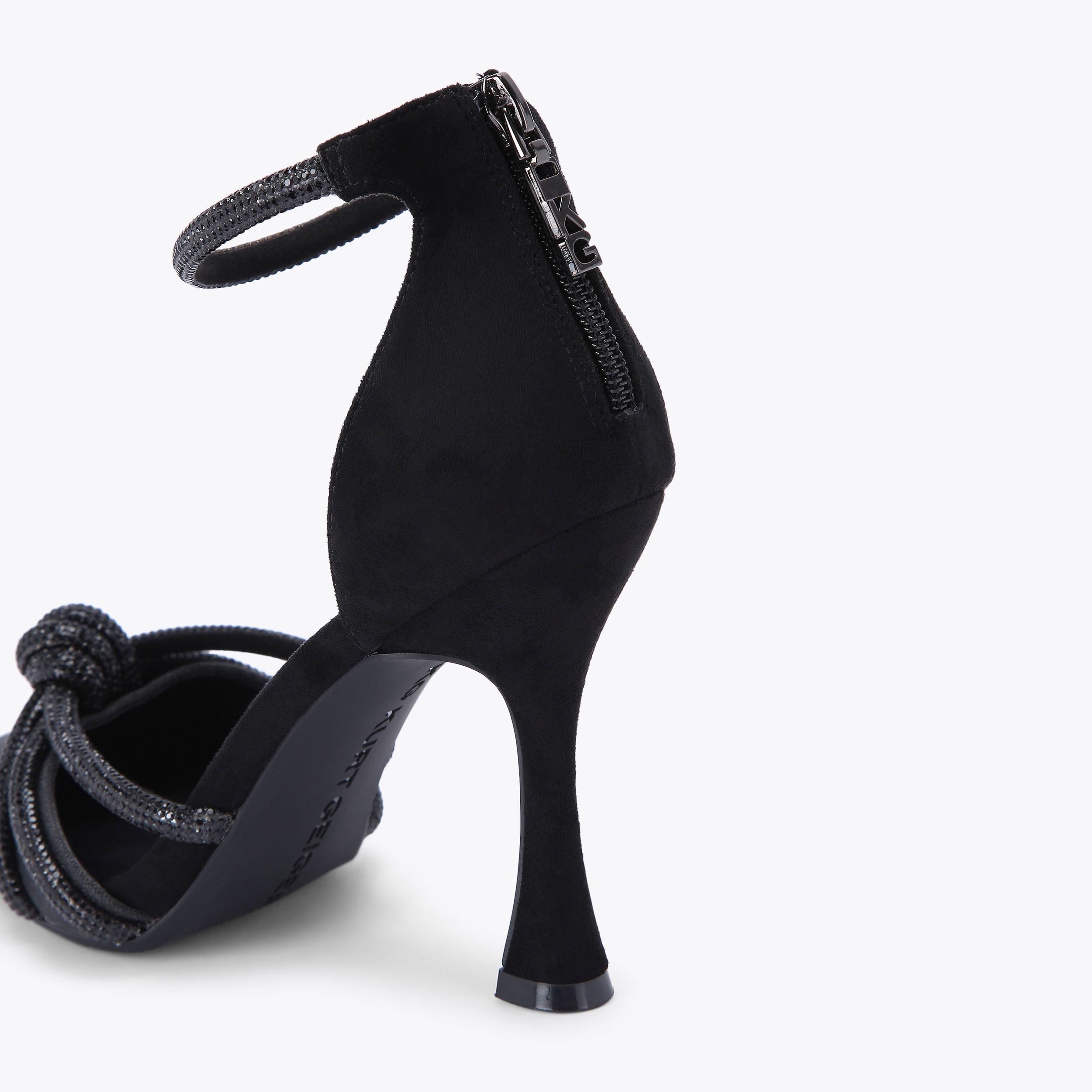 AVA Black Fabric Heels by KG KURT GEIGER