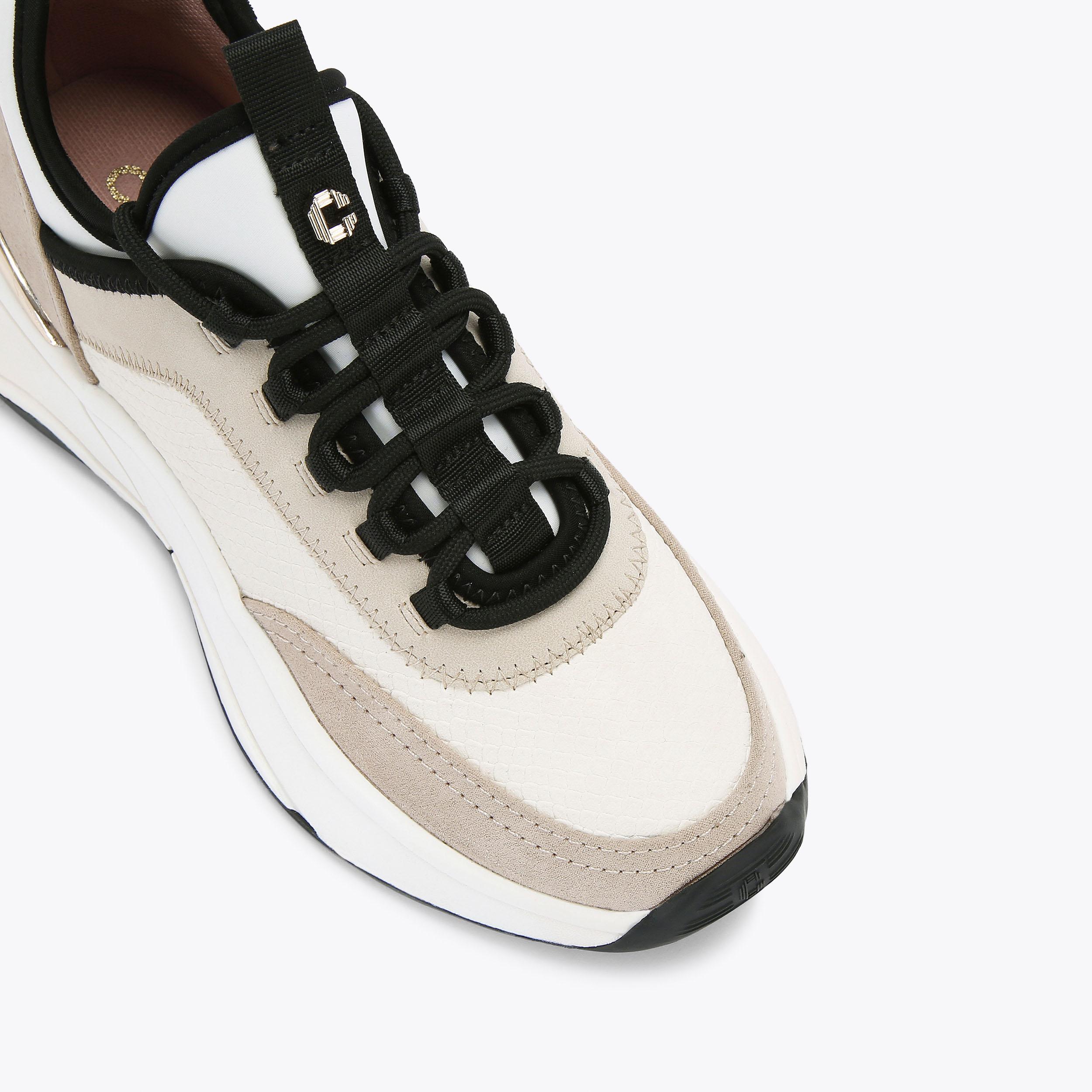 SWIFT RUNNER Bone Leather Trainer by CARVELA
