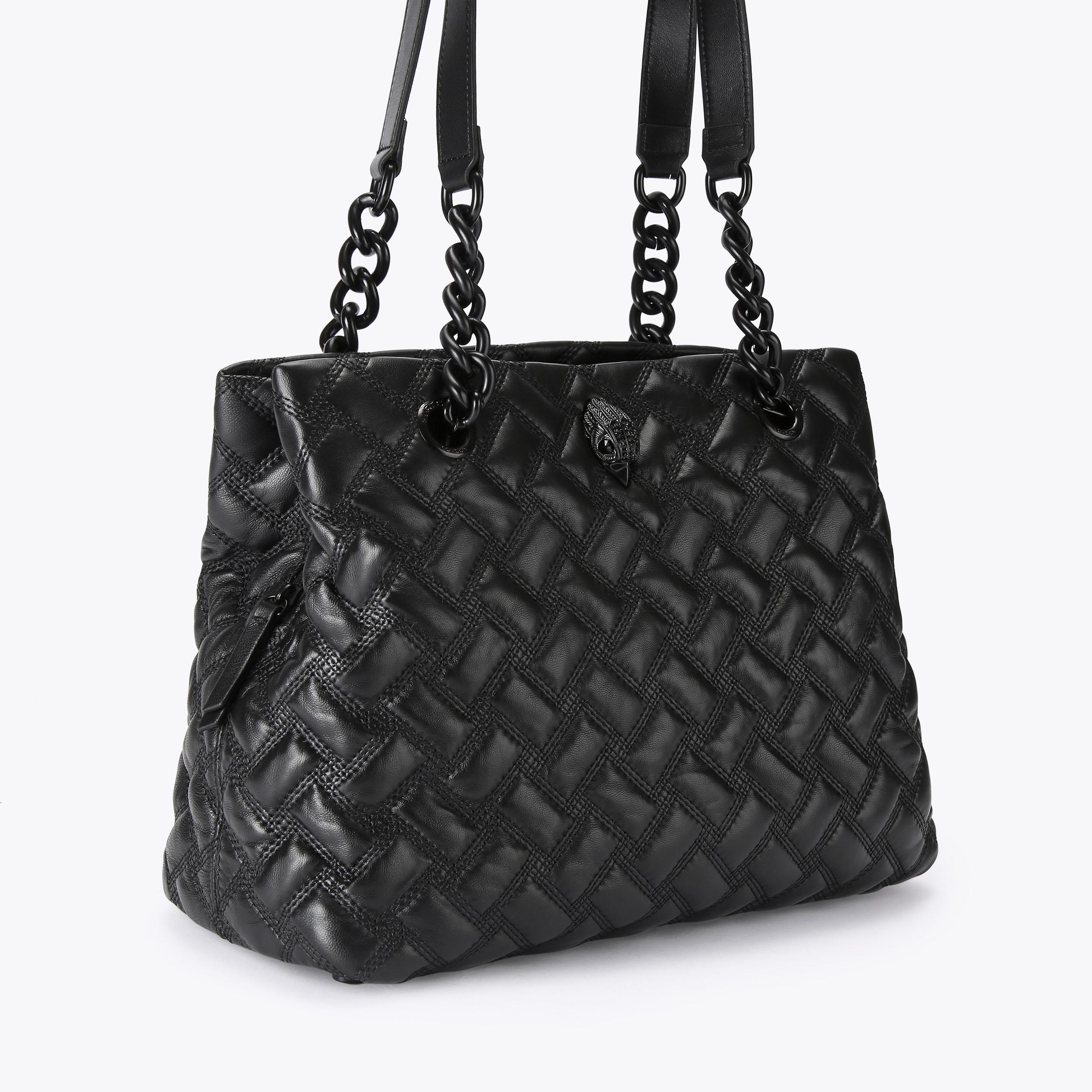 KENSINGTON TOTE DR Black Leather Tote Bag by KURT GEIGER LONDON