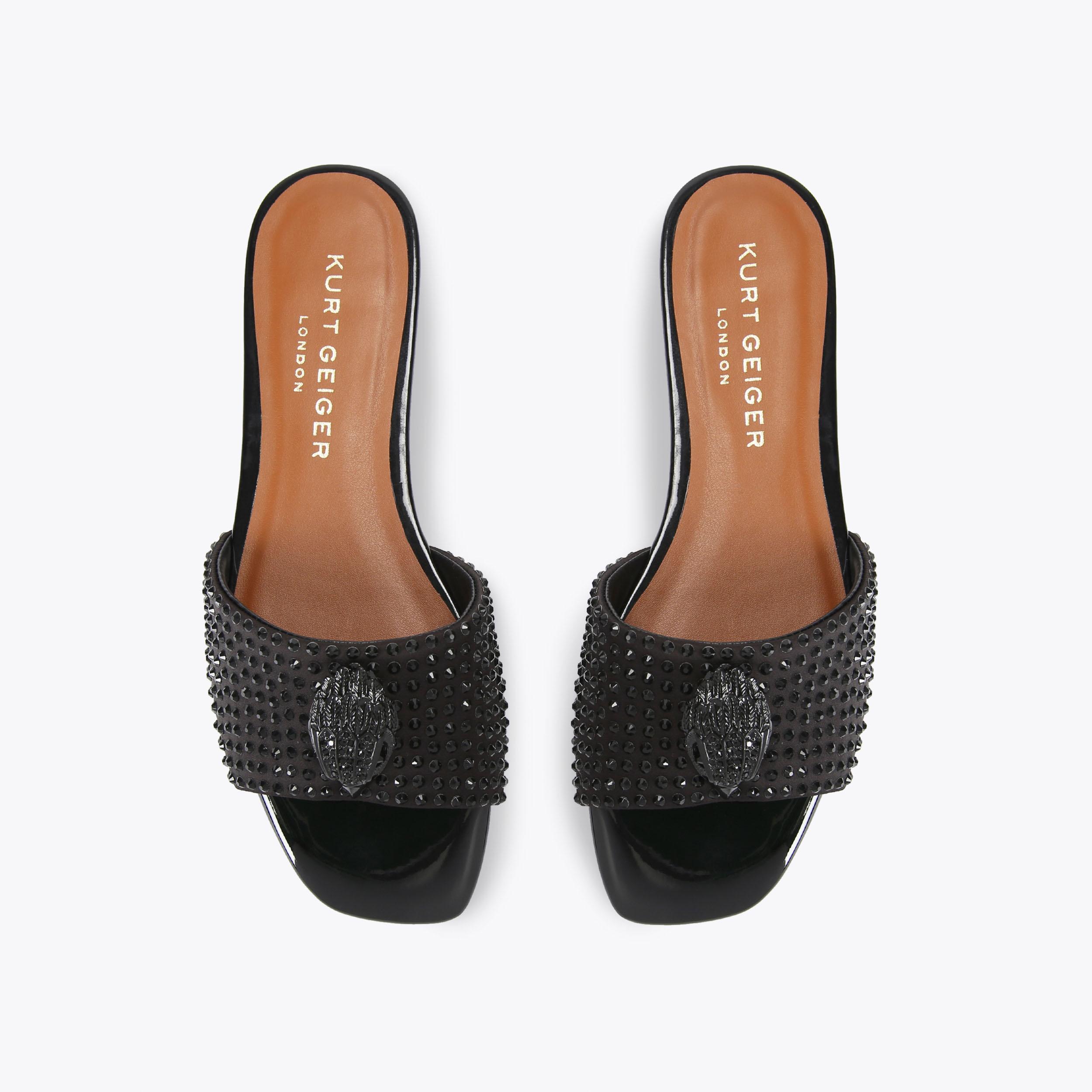 Kurt Geiger Black Flat Sandals
