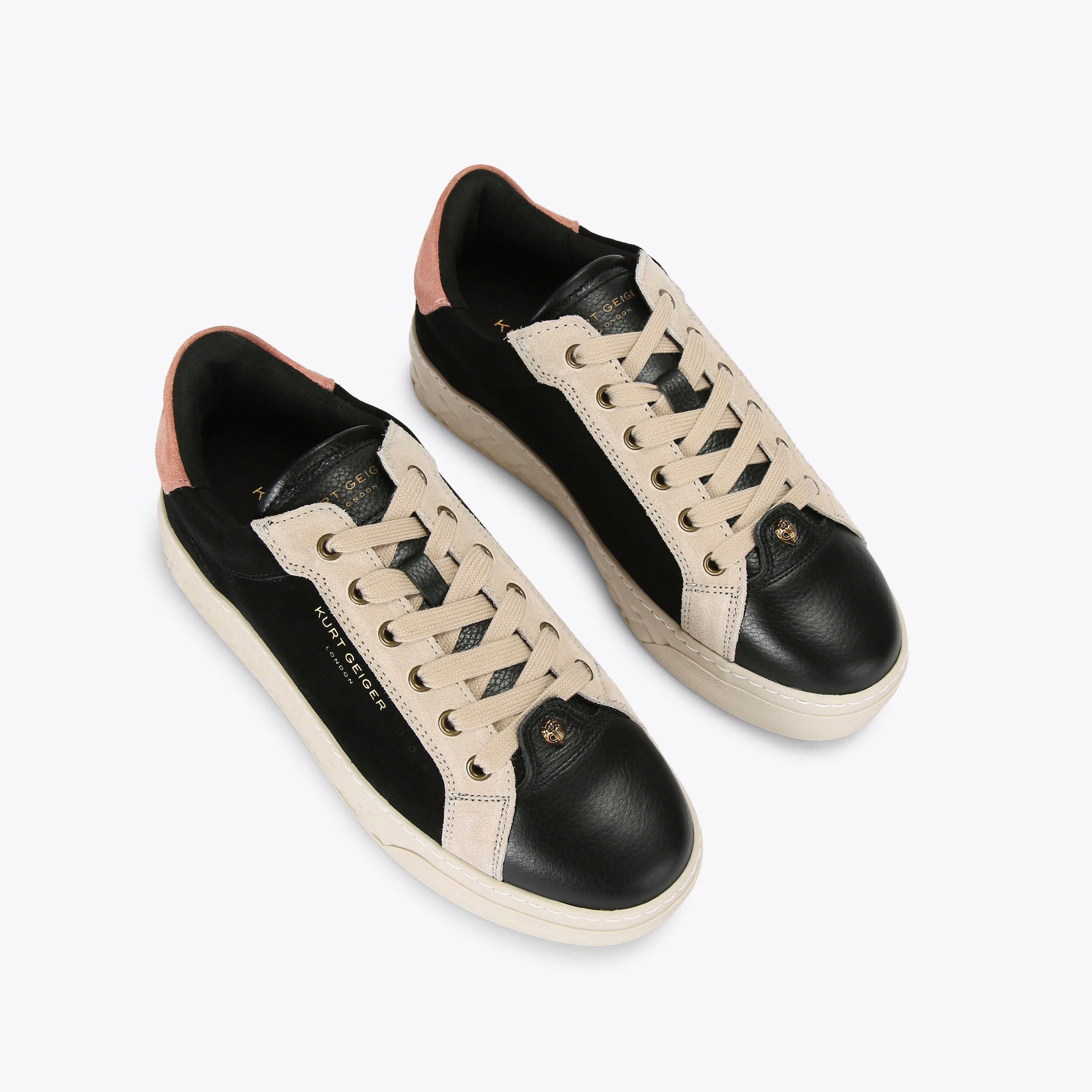 KENSINGTON CUPSOLE Black Suede Sneakers by KURT GEIGER LONDON