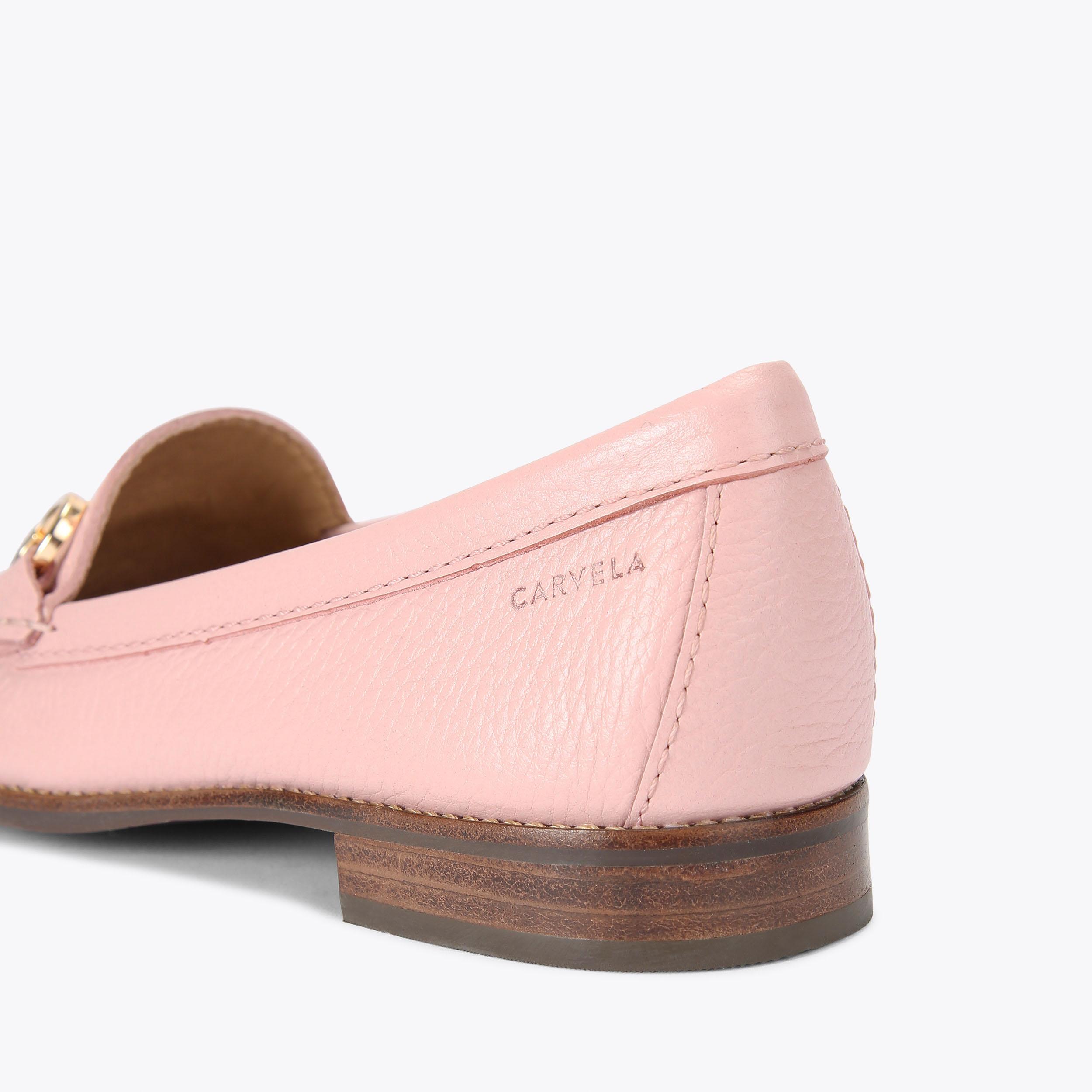 CLICK Pink Leather Slip On Shoes by CARVELA COMFORT