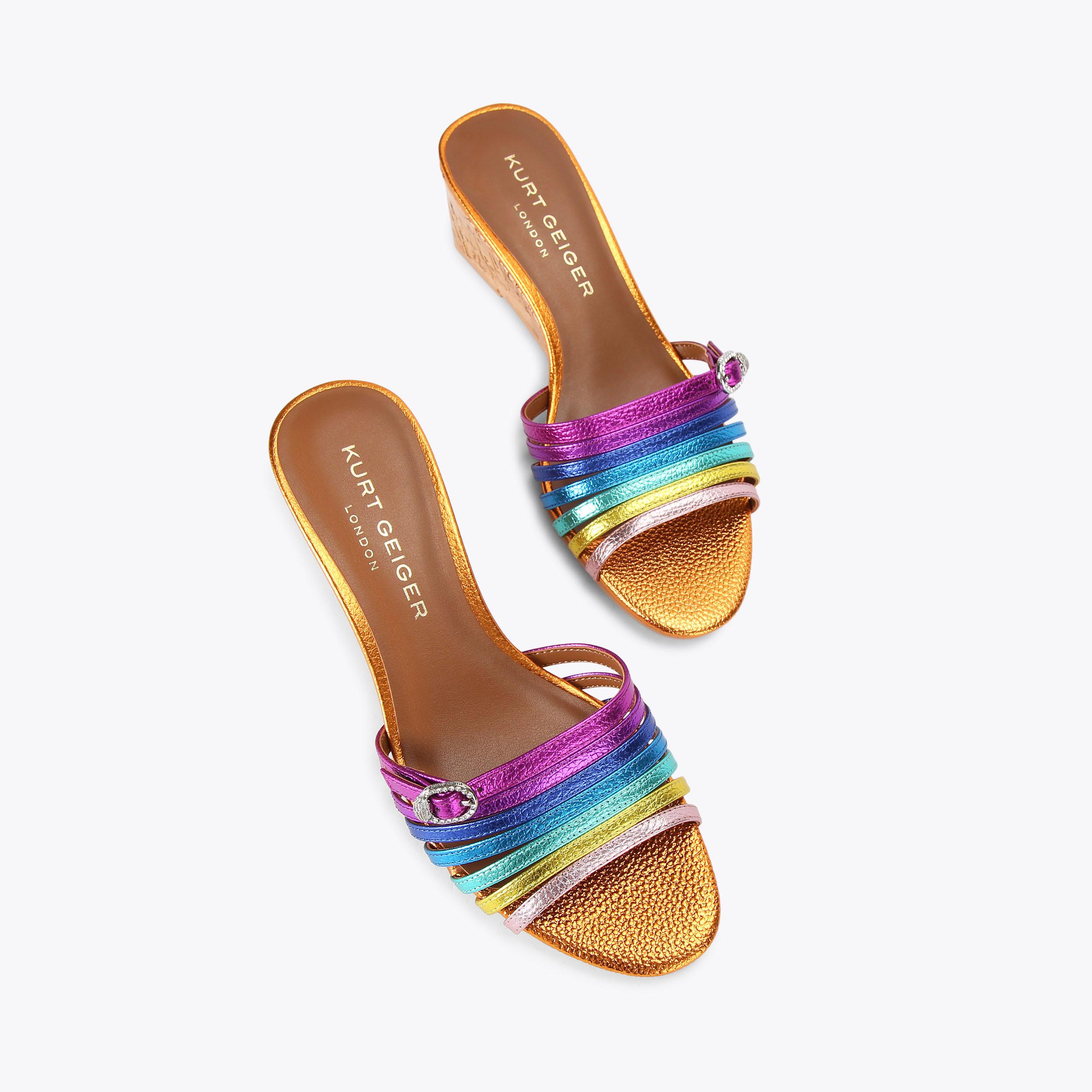 PIERRA MID WEDGE Mid rainbow wedge by KURT GEIGER LONDON