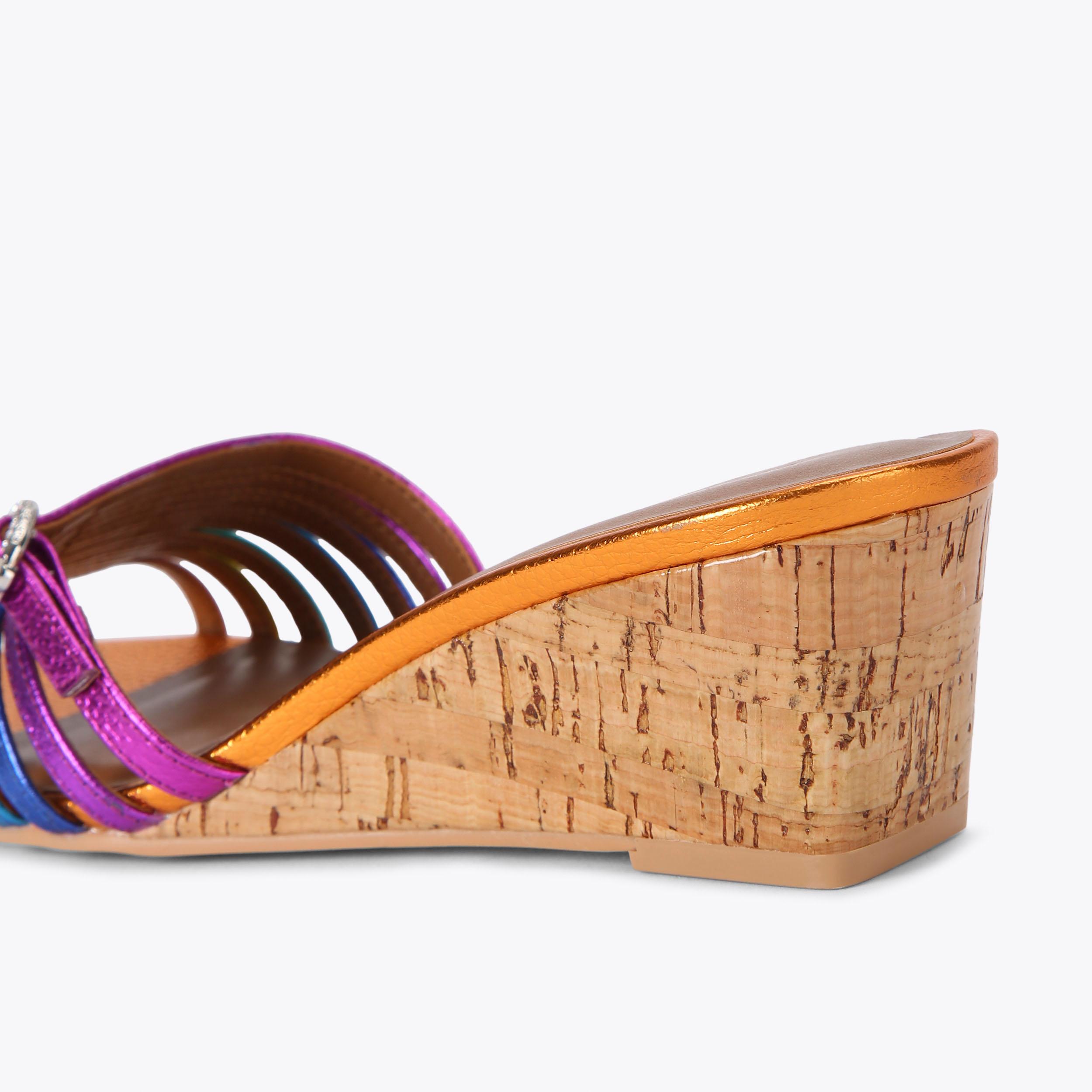 PIERRA MID WEDGE Mid rainbow wedge by KURT GEIGER LONDON
