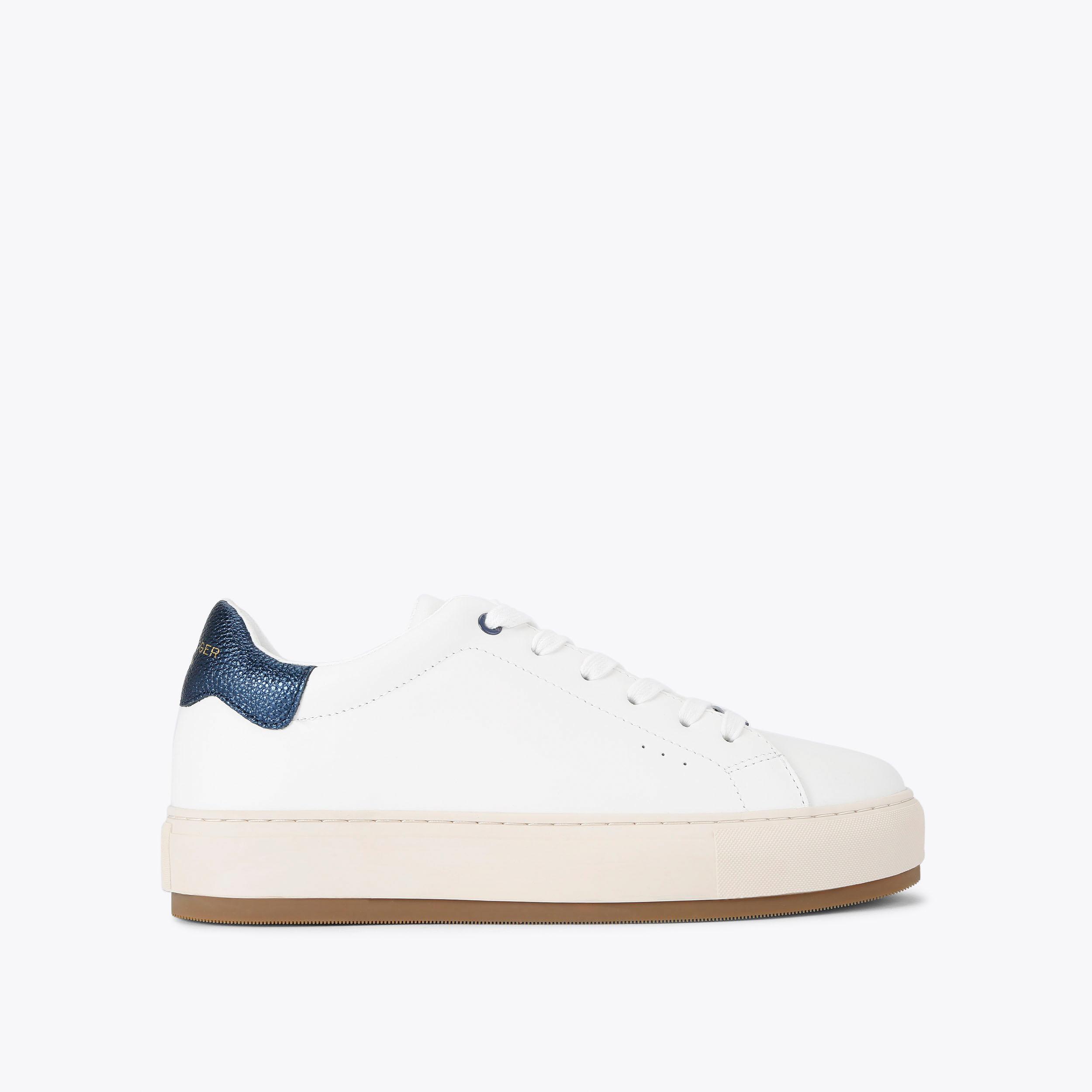 LANEY3 Bone Leather Sneaker by KURT GEIGER LONDON