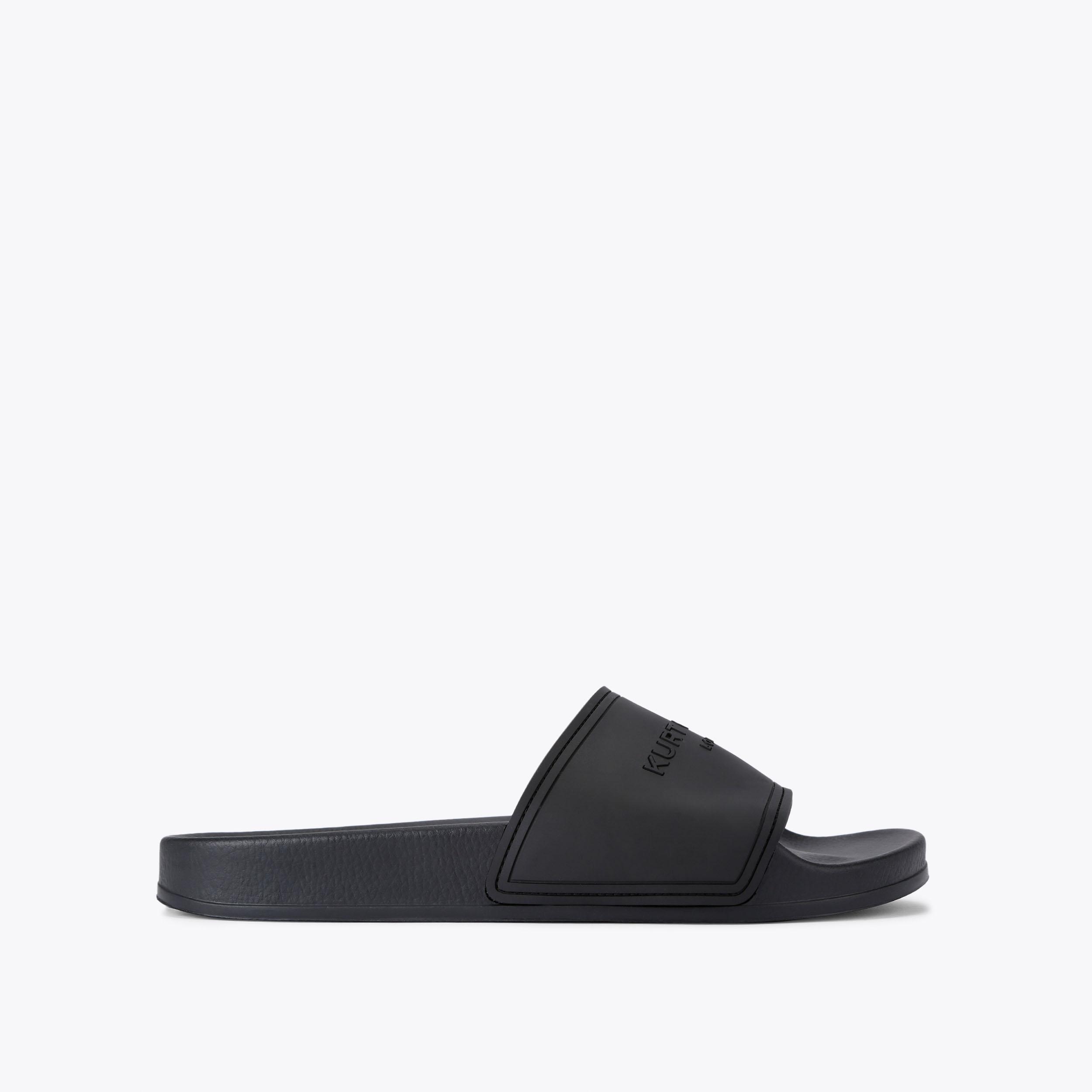 KGL POOL SLIDER MENS Black Slip On Sliders by KURT GEIGER LONDON