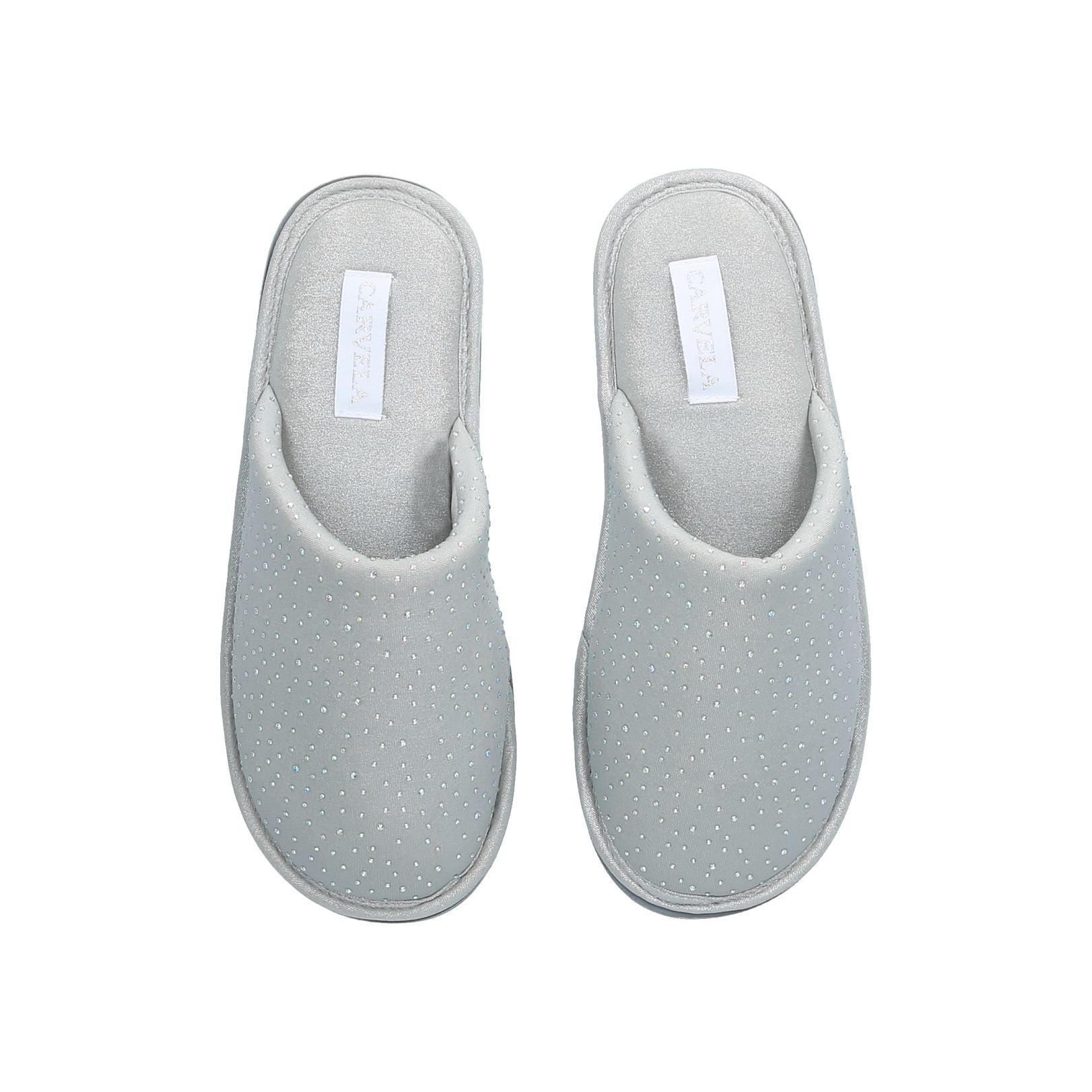 ELLIE MULE SLIPPER Grey Slippers In Gift Box by CARVELA