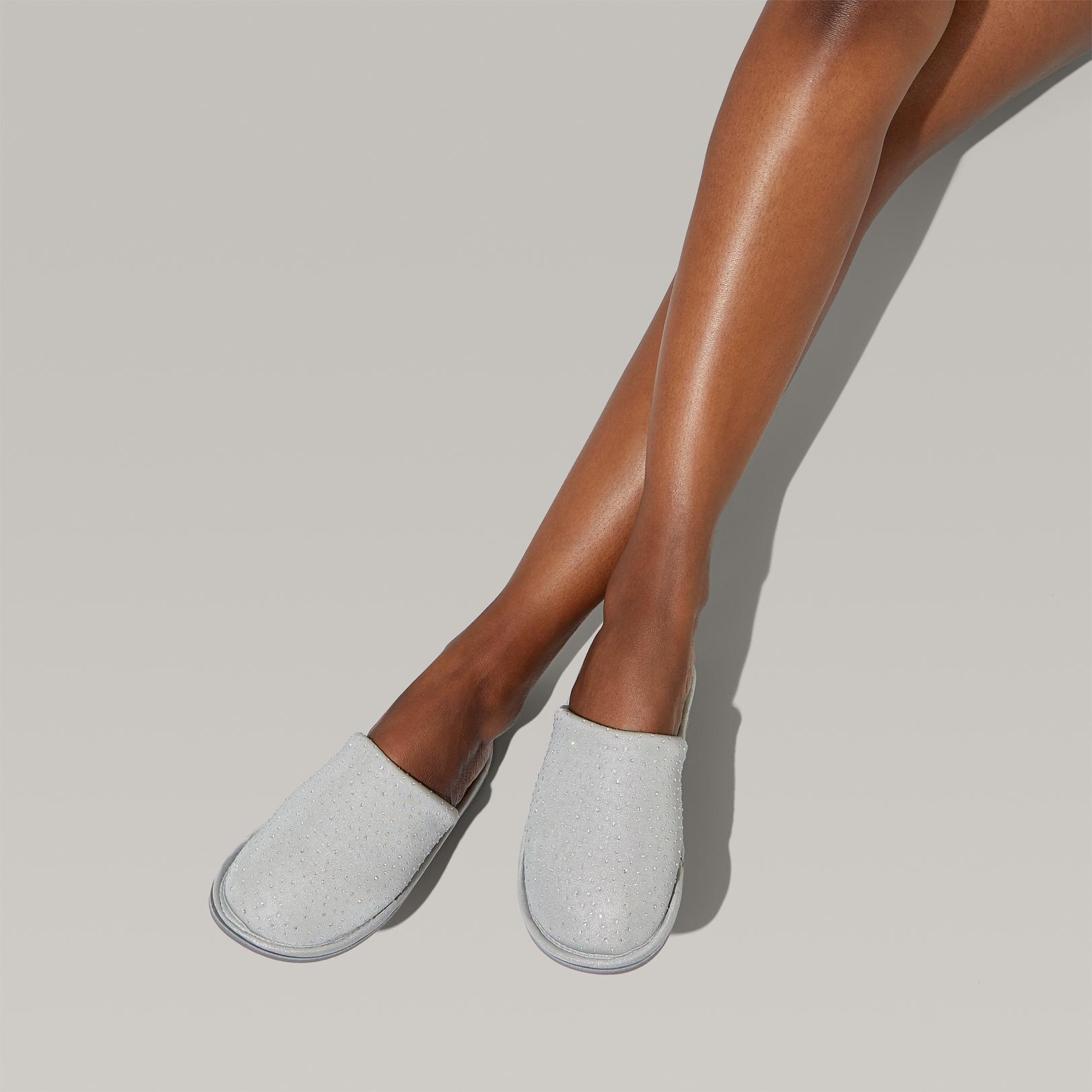 ELLIE MULE SLIPPER Grey Slippers In Gift Box by CARVELA