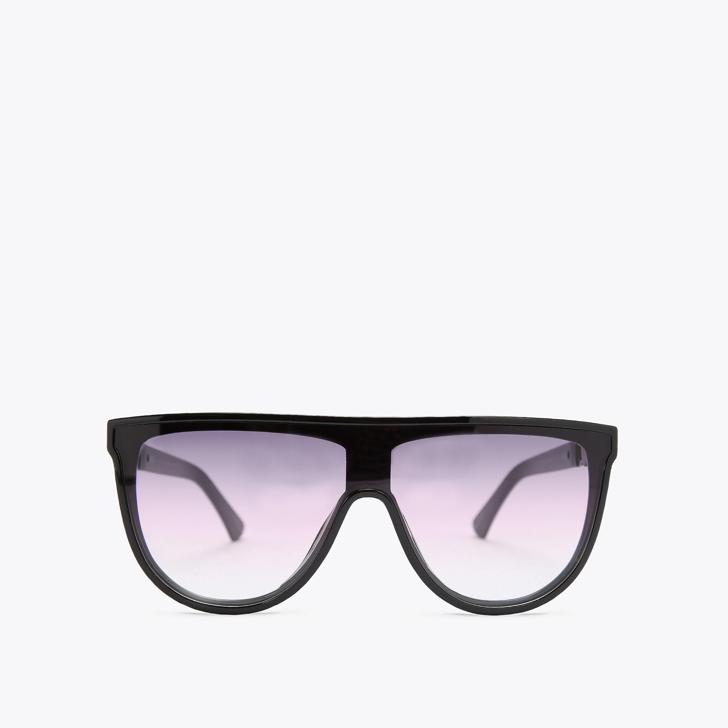 REGENT SHIELD Black Gradient Sunglasses by KURT GEIGER LONDON