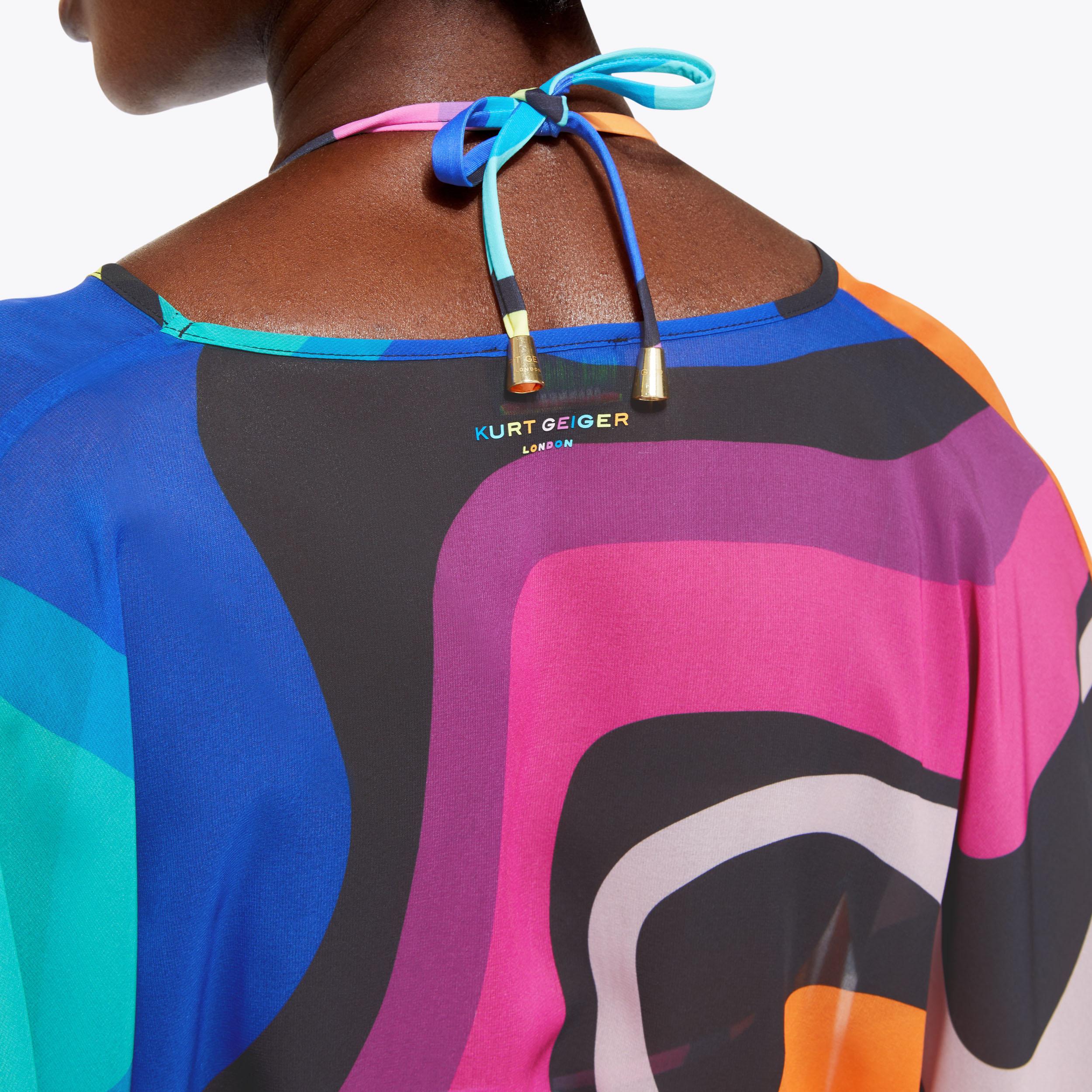 KENSINGTON KAFTAN Rainbow Swirl Kaftan by KURT GEIGER LONDON