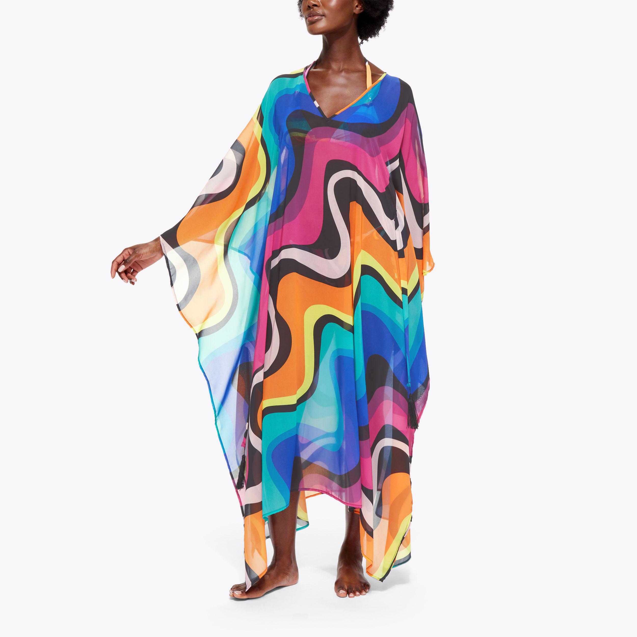 KENSINGTON KAFTAN Rainbow Swirl Kaftan by KURT GEIGER LONDON