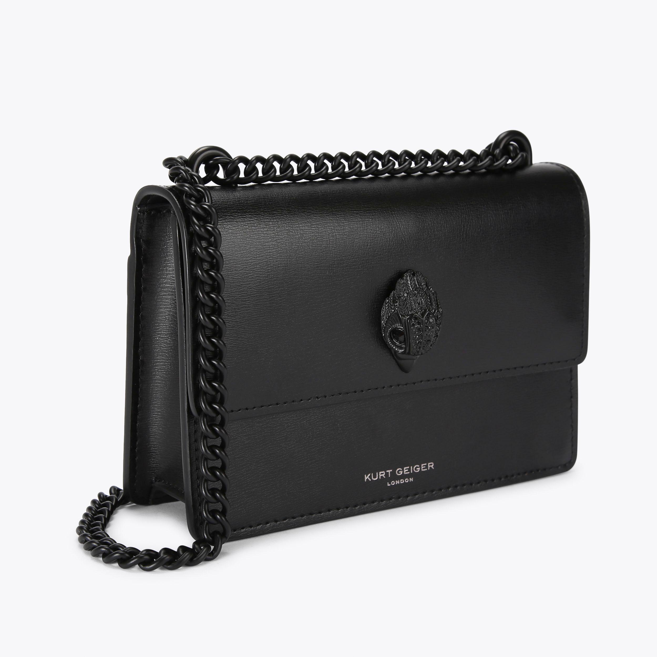 SHOREDITCH SM XBODY DR Black Drench Cross Body Bag by KURT GEIGER LONDON