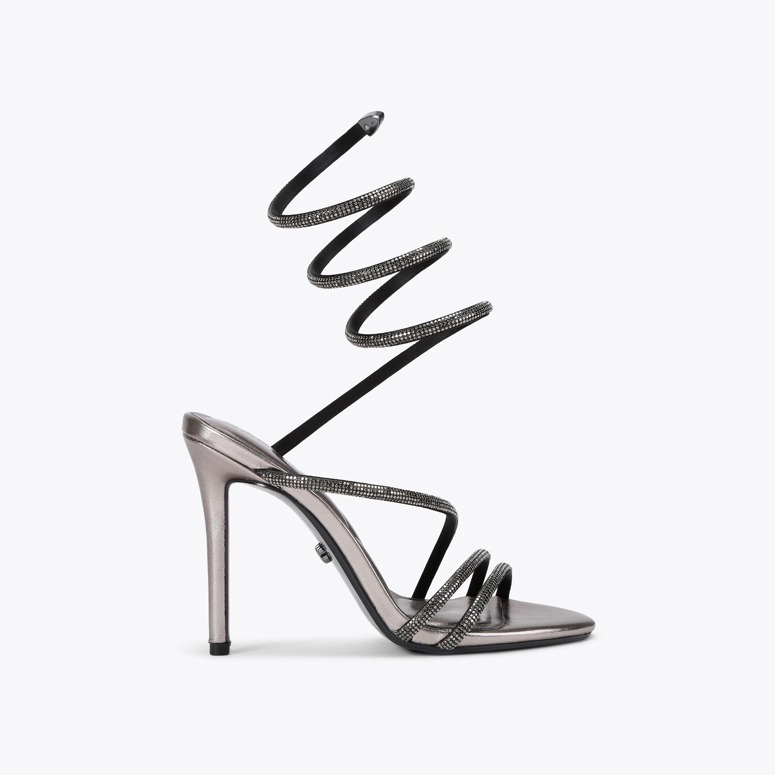SPIRAL 105 Red Crystal Spiral Heels by CARVELA
