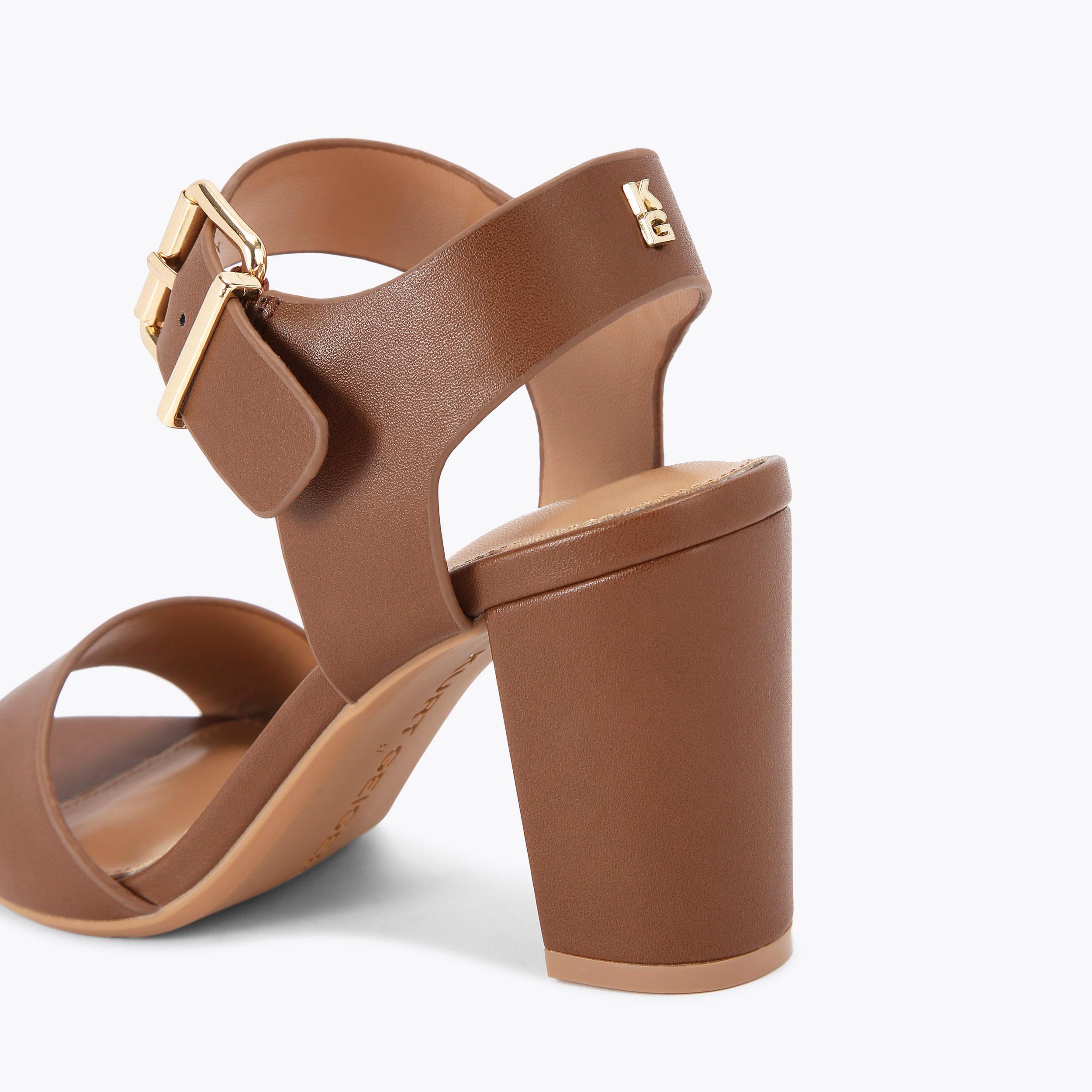 SUTTON Tan Block Heels by KG KURT GEIGER