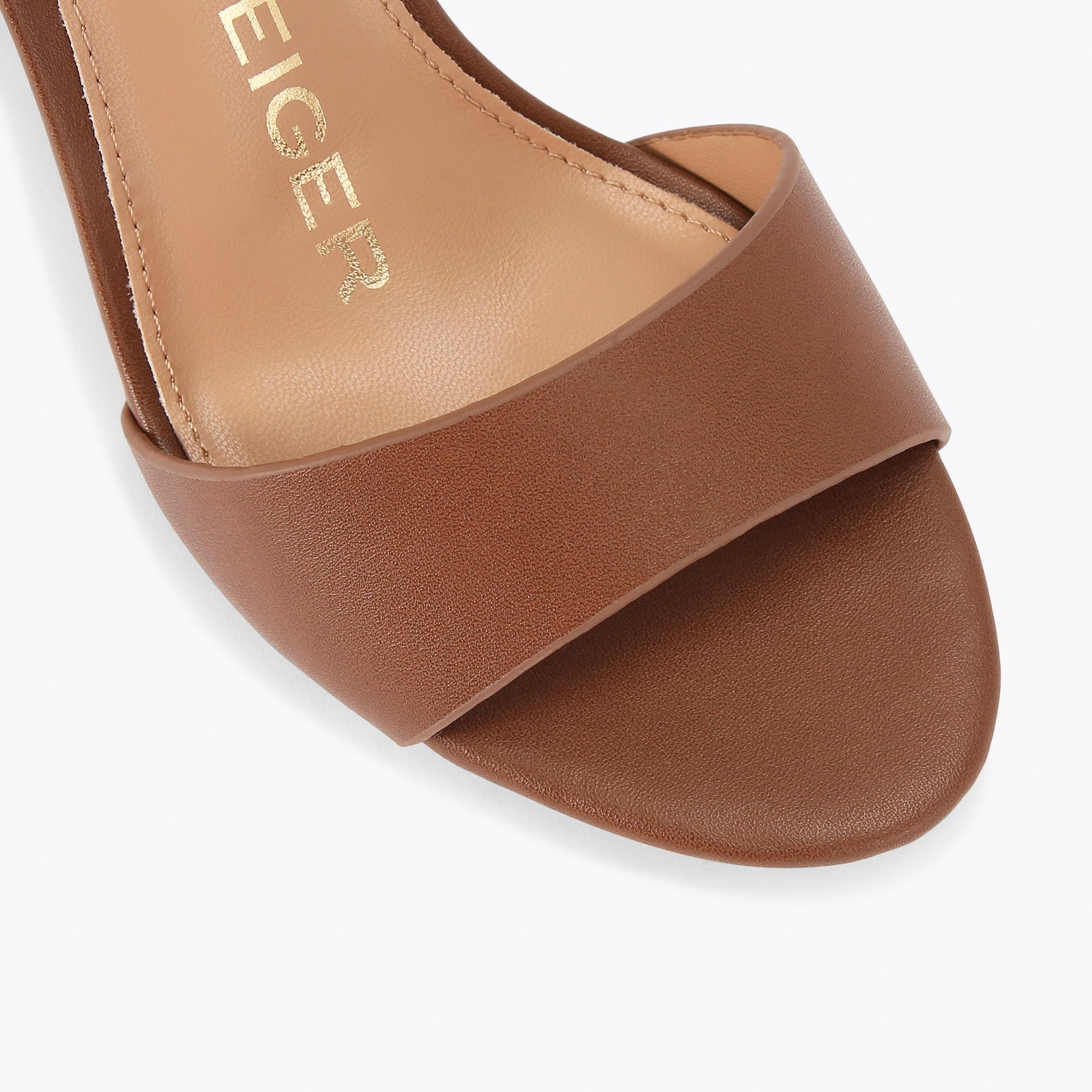 SUTTON Tan Block Heels by KG KURT GEIGER