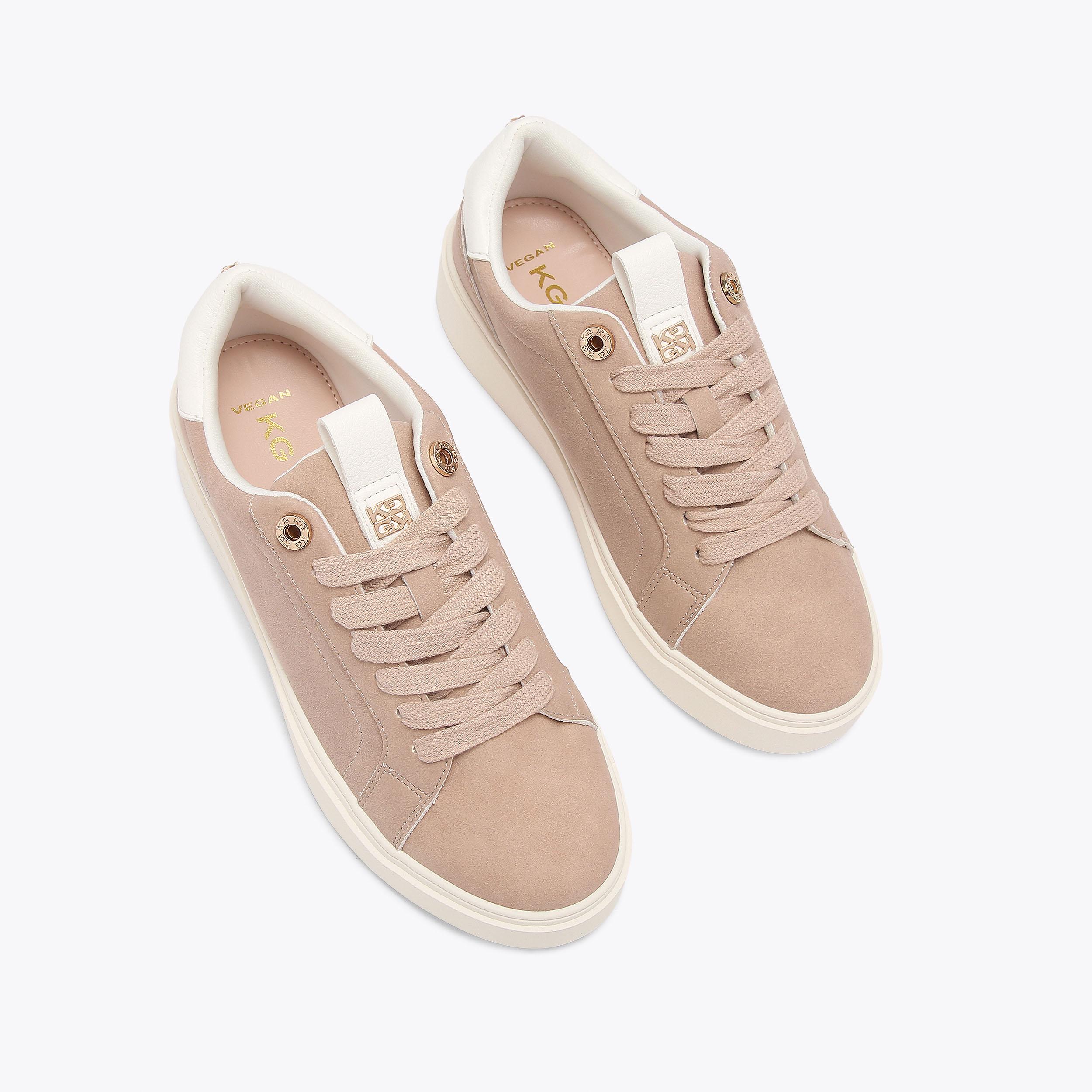 LOVIE Blush Microsuede Trainer by KG KURT GEIGER