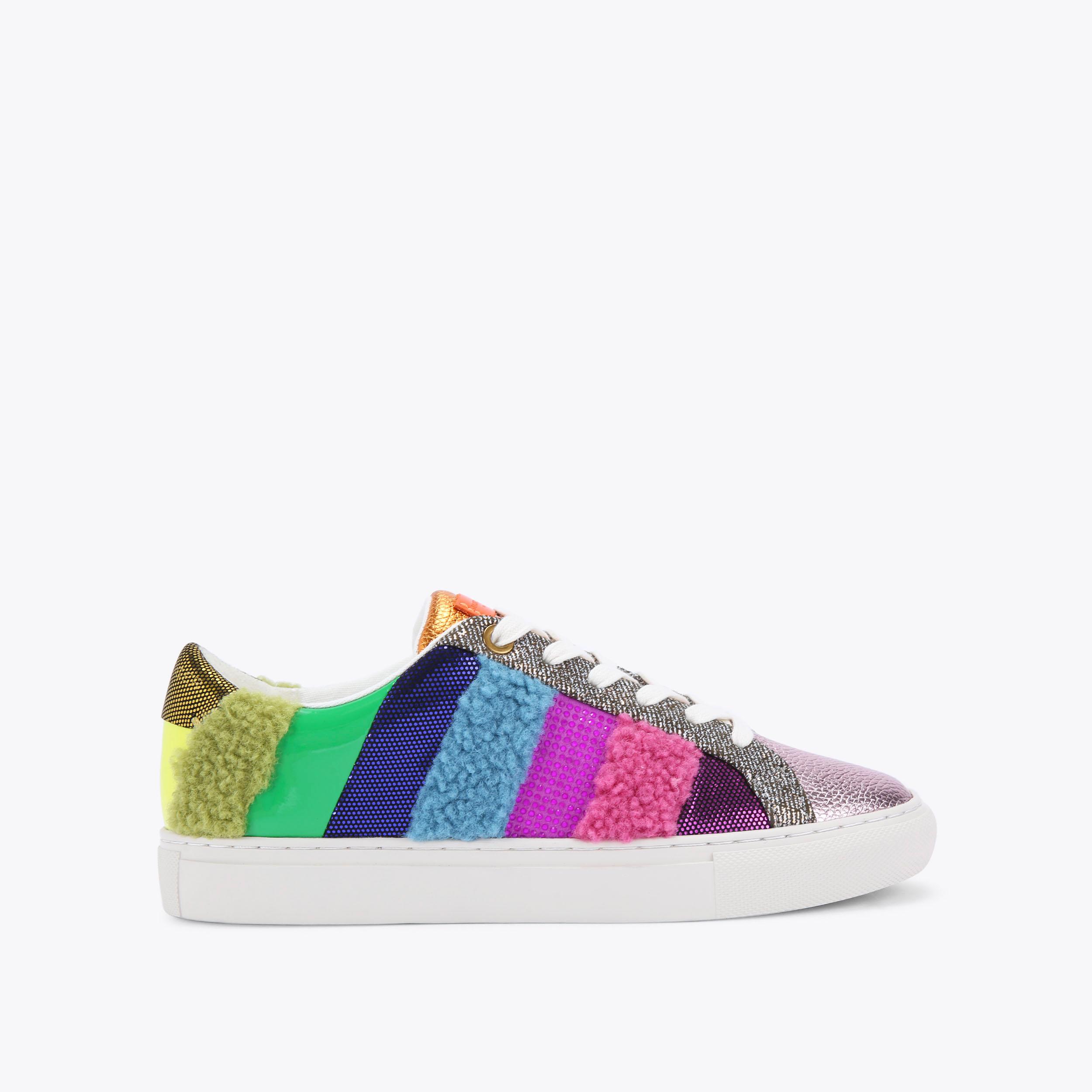 LANE STRIPE Rainbow Lace Up Sneaker by KURT GEIGER LONDON