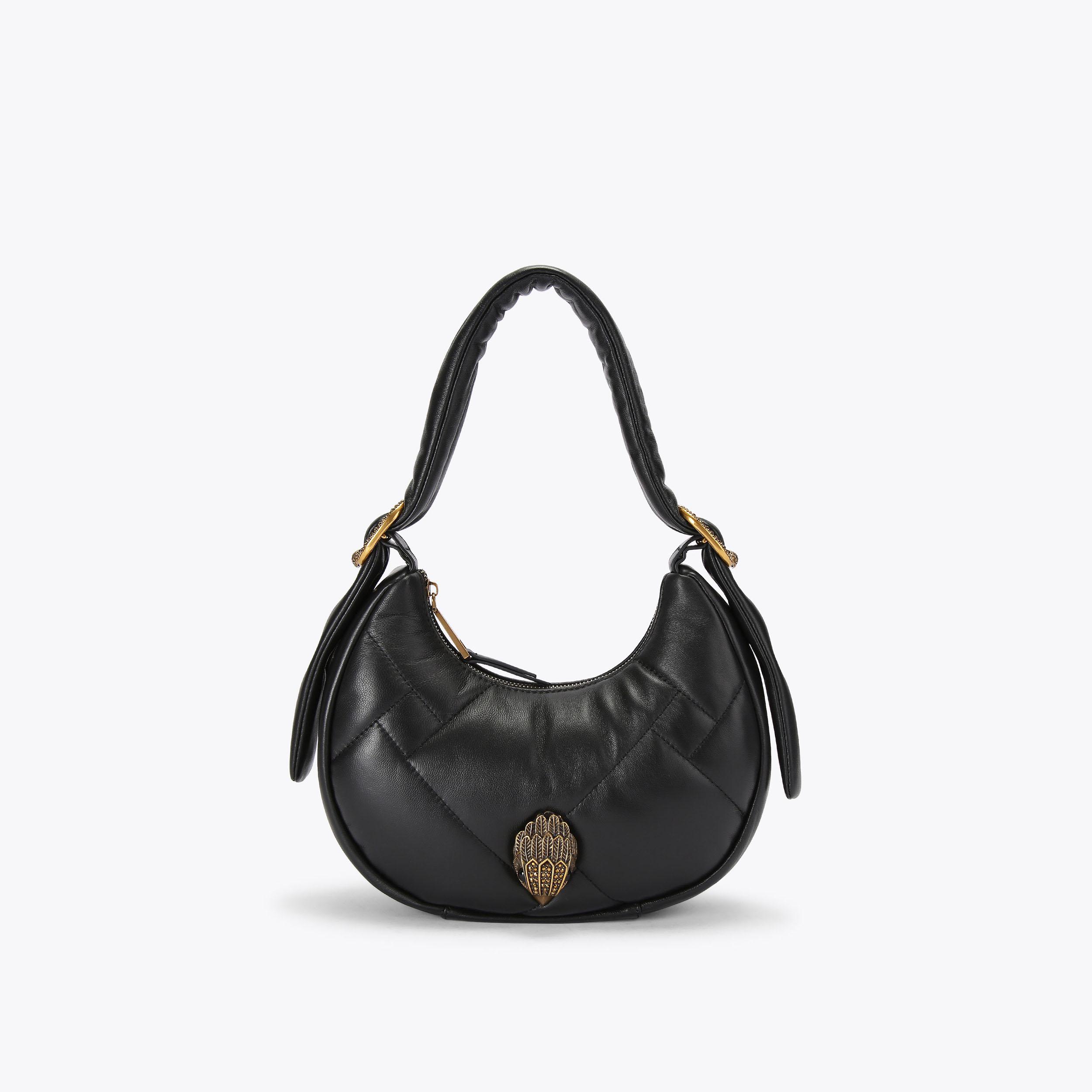 KENSINGTON PUFF SM HOBO Beige Houndstooth Bag by KURT GEIGER KENSINGTON PUFF SM HOBO Beige Houndstooth Bag by KURT GEIGER