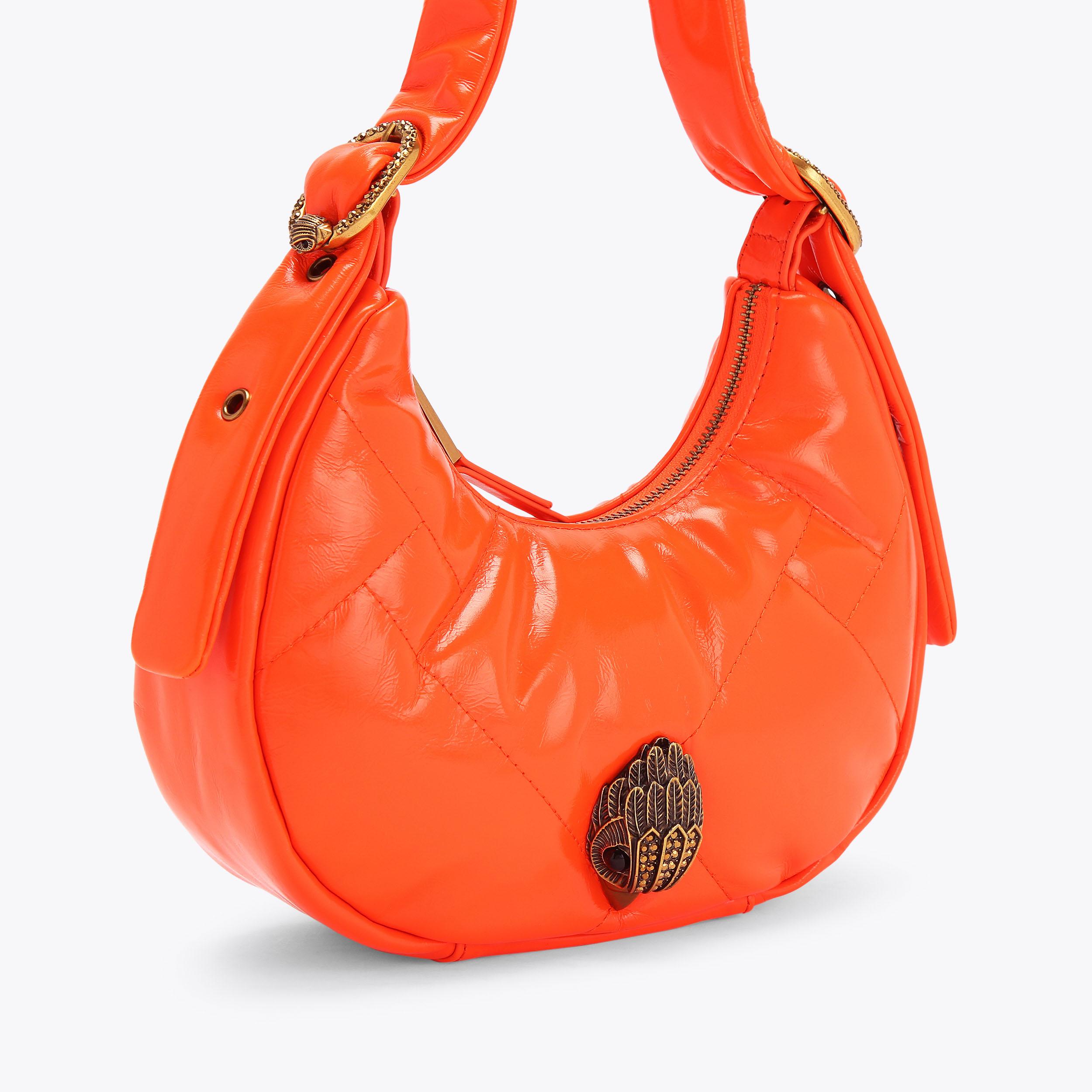 KENSINGTON PUFF SM HOBO Orange Puff Hobo Bag by KURT GEIGER LONDON