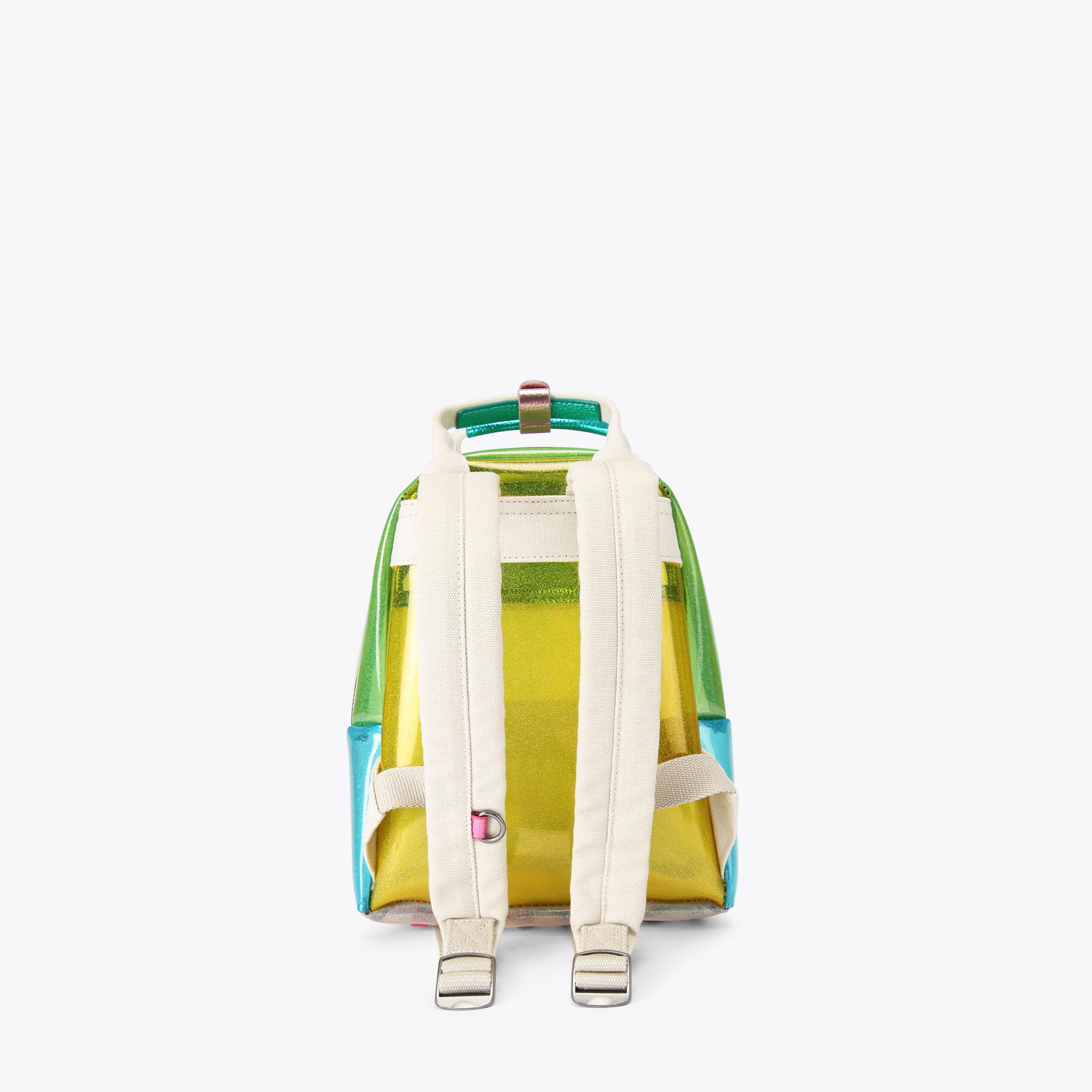 VINYL SOUTHBANK SM BCKPCK Vinyl Glitter Backpack by KURT GEIGER LONDON