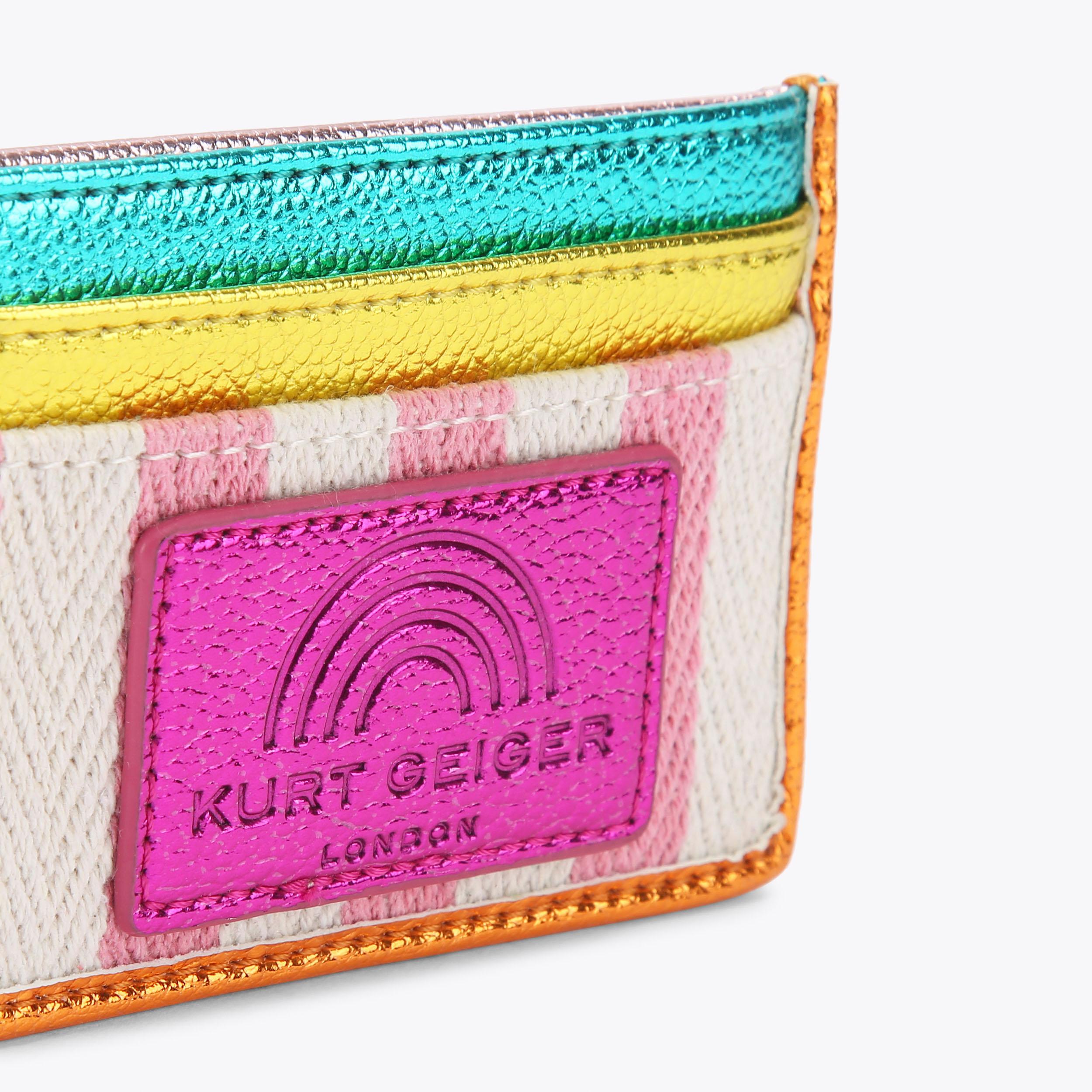 SOUTHBANK CARD HOLDER Pink White Card Holder by KURT GEIGER LONDON