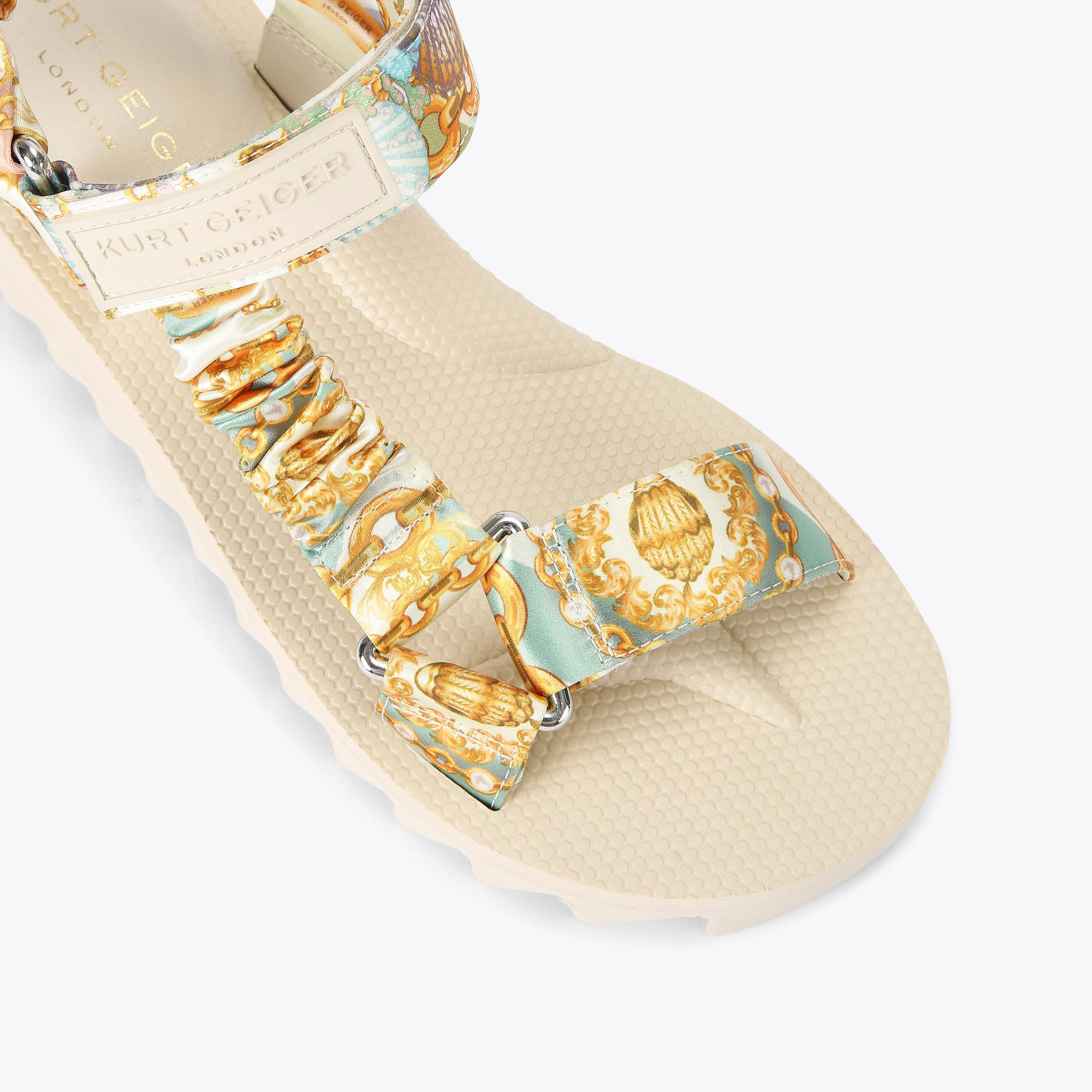 ORION Cream Velcro Sandals by KURT GEIGER LONDON