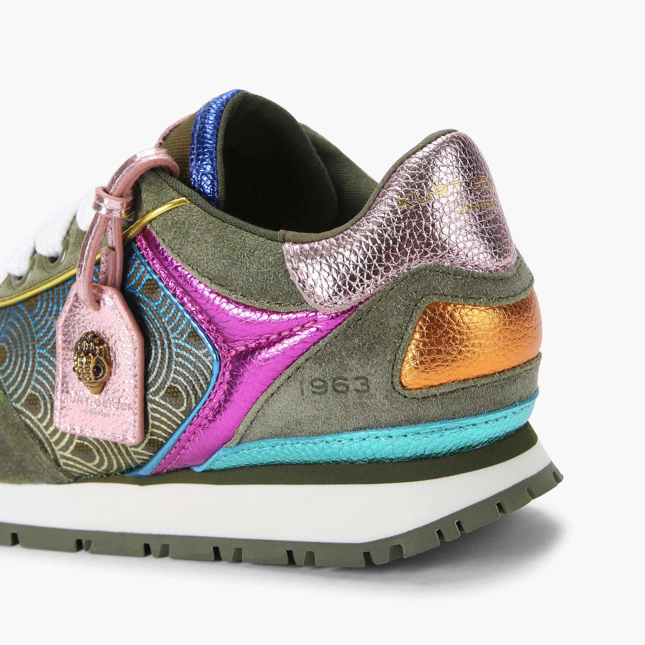 SOUTHBANK TAG RUNNER Dark Green Runner Sneaker by KURT GEIGER LONDON