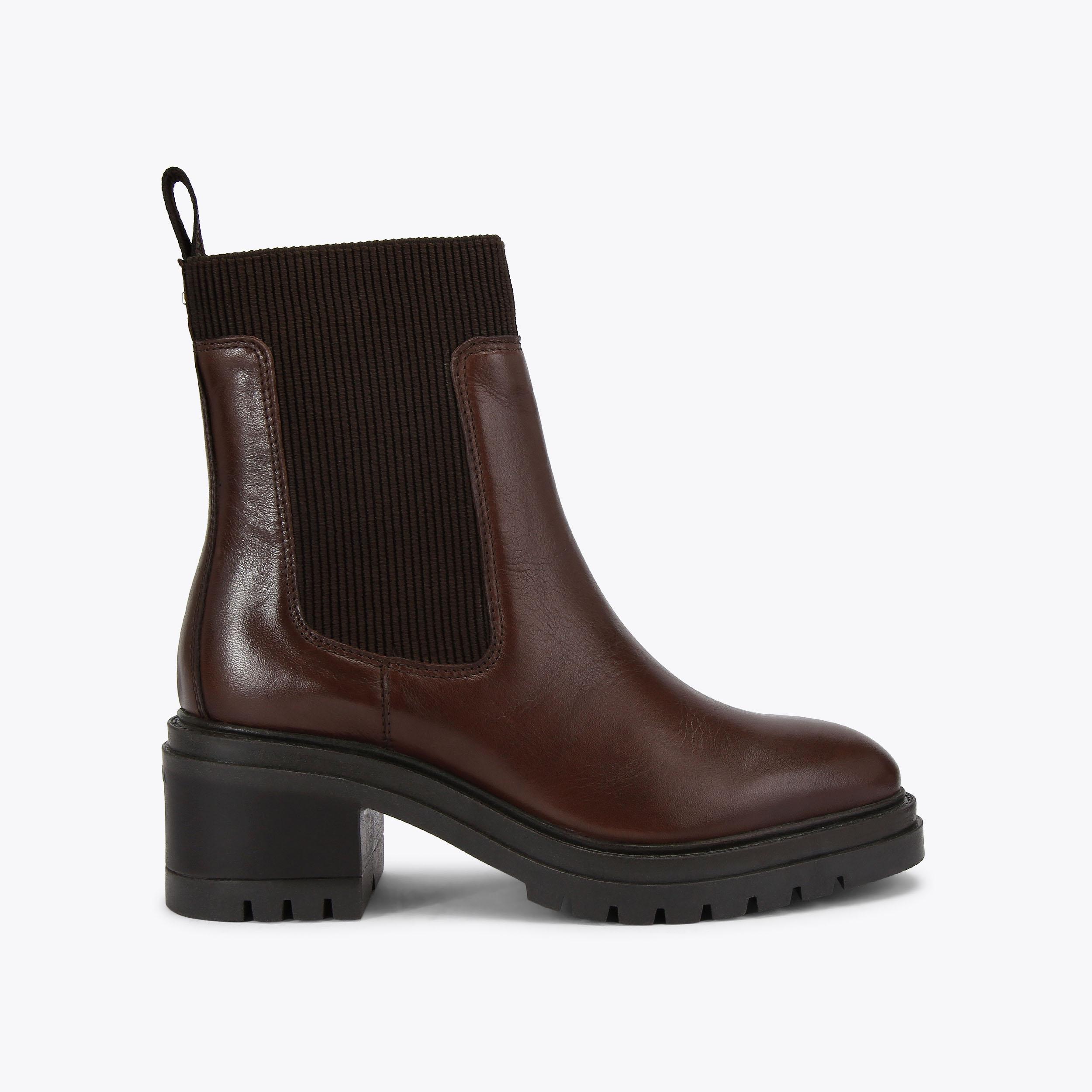 CHAMPION Brown Leather Ankle Boot by CARVELA
