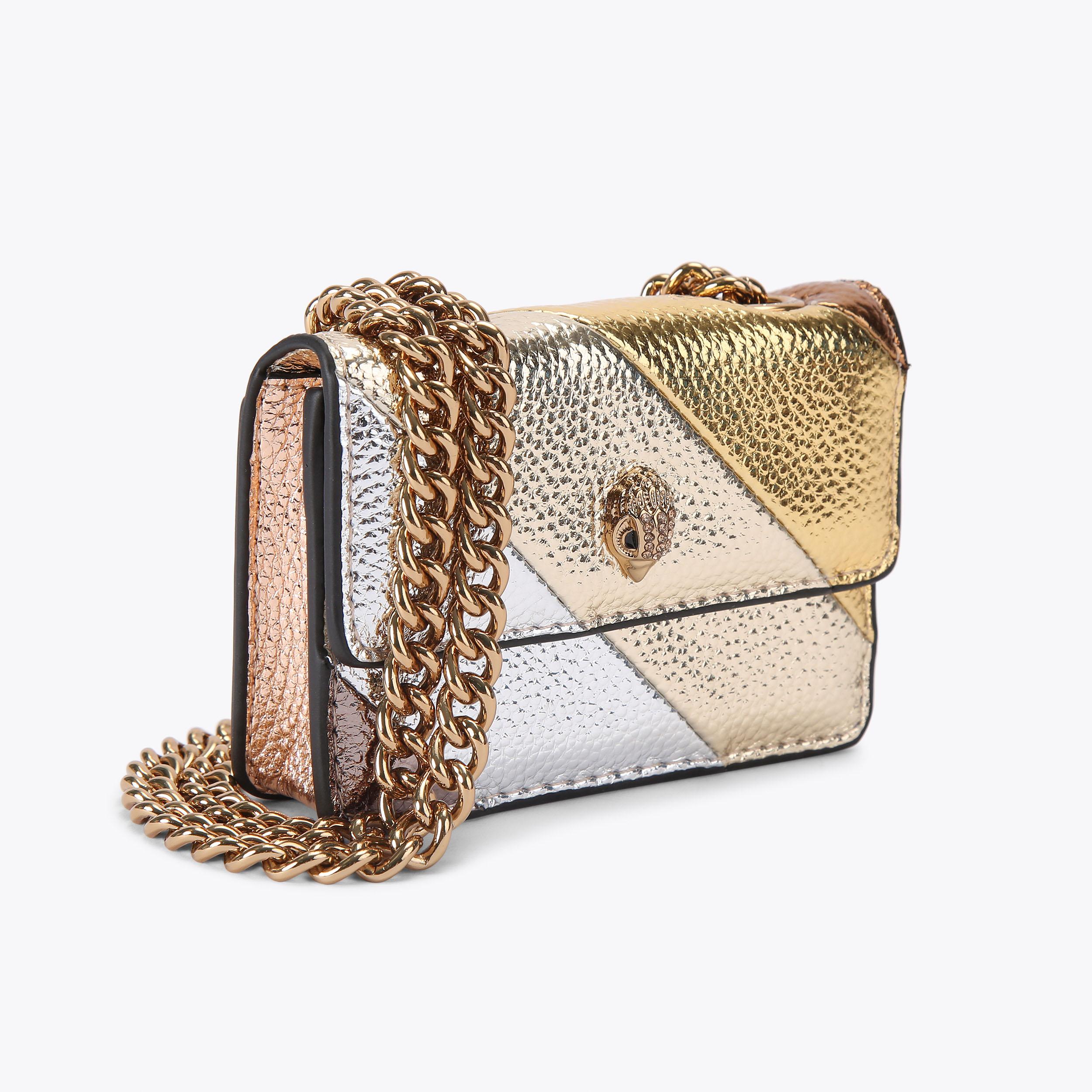 MICRO KENSINGTON L Metallic Pebble Grain Micro Cross Body Bag by KURT ...