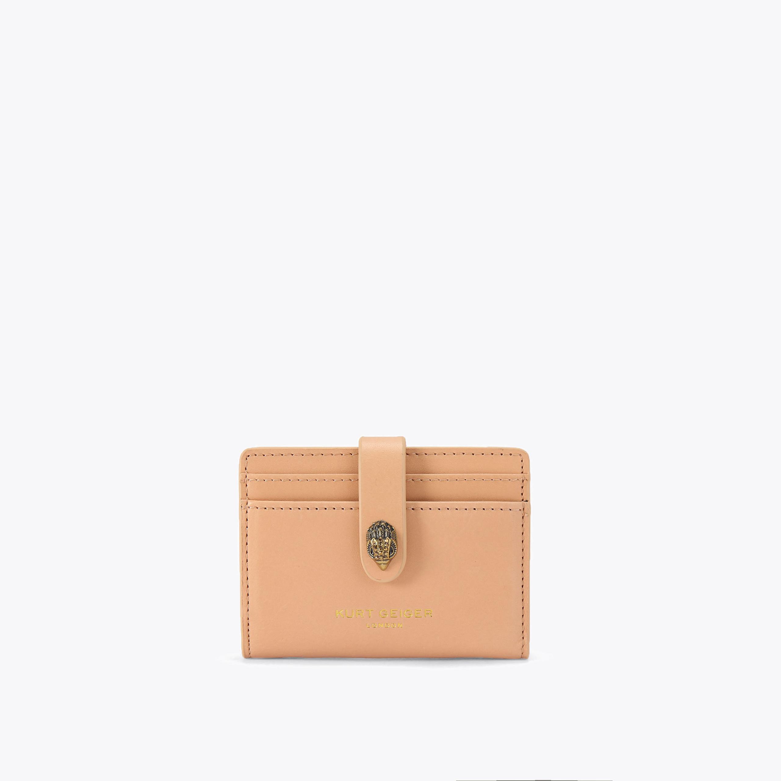 BOND MULTI CARD HOLDER Taupe Leather Card Holder by KURT GEIGER LONDON