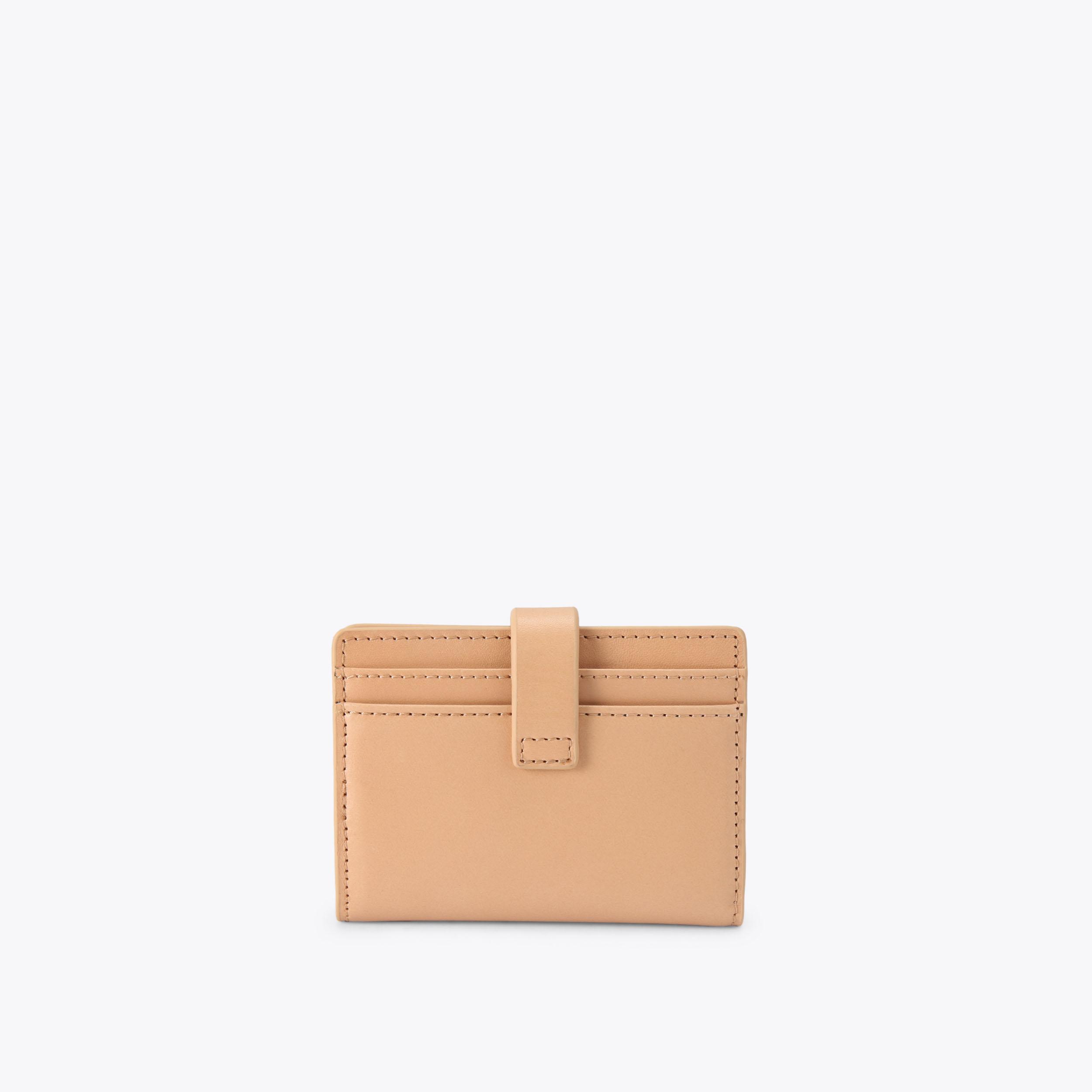 BOND MULTI CARD HOLDER Taupe Leather Card Holder by KURT GEIGER LONDON