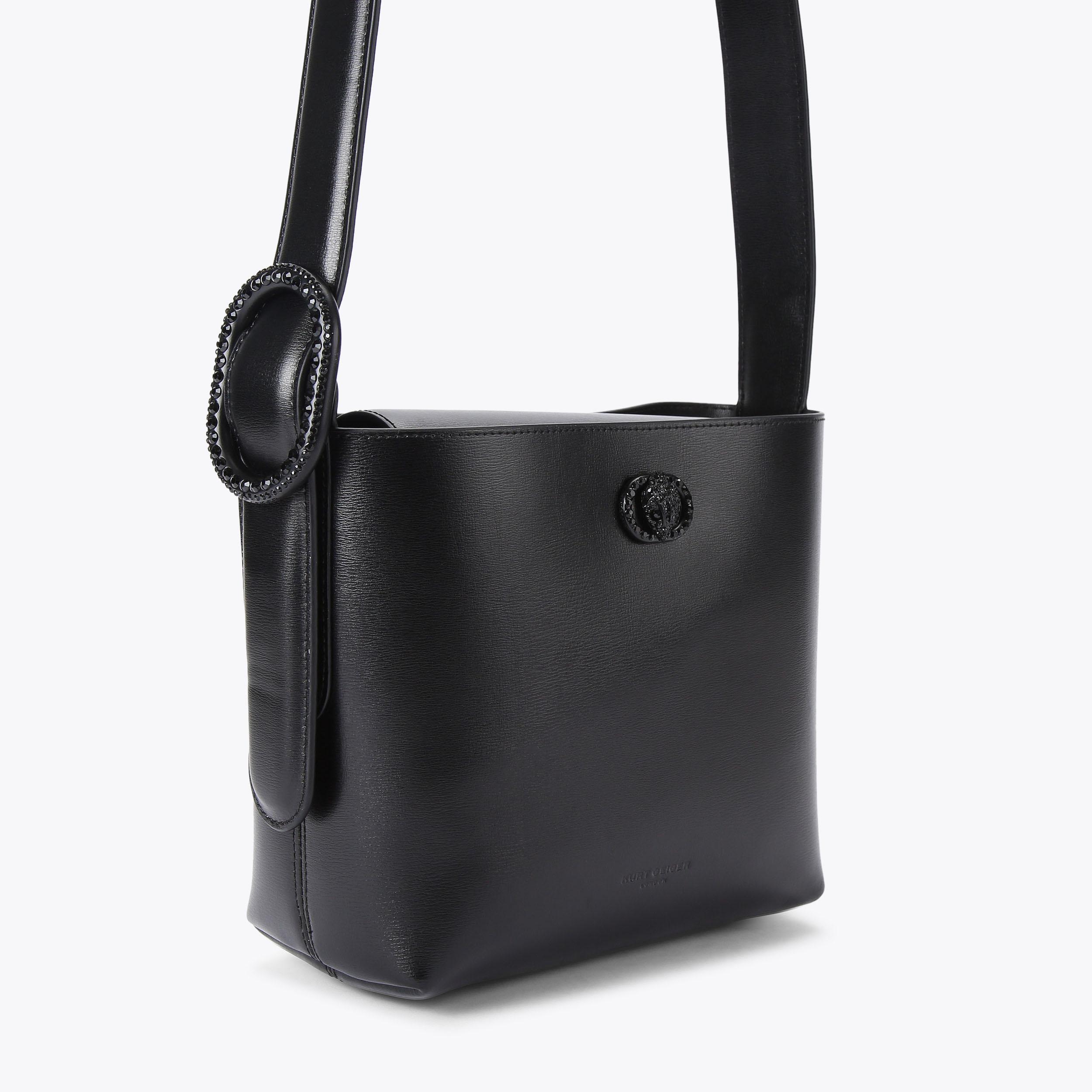 SM CHELSEA BUCKET BAG DR Black Bucket Bag by KURT GEIGER LONDON