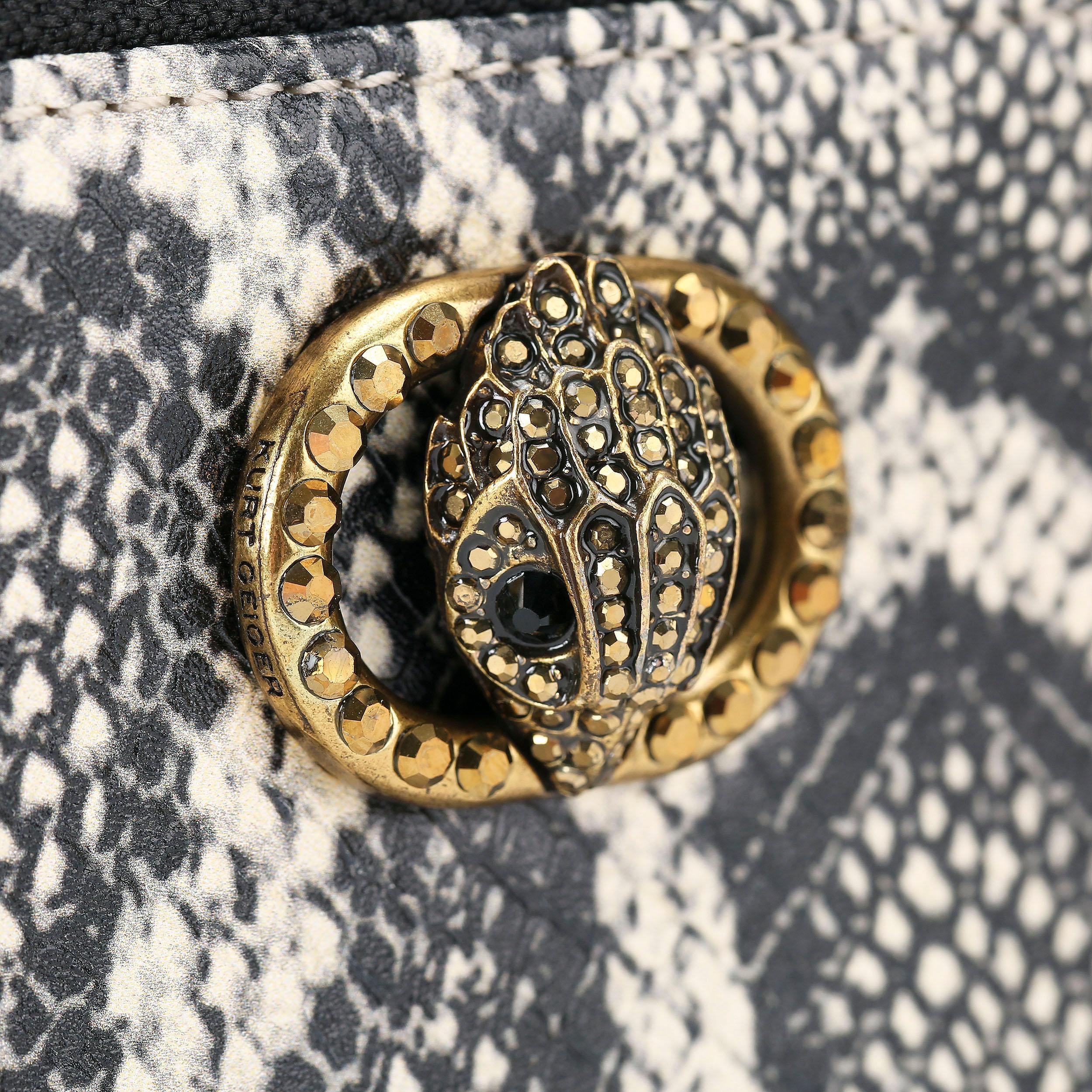 CHELSEA MINI PURSE Snake Printed Leather Purse by KURT GEIGER LONDON