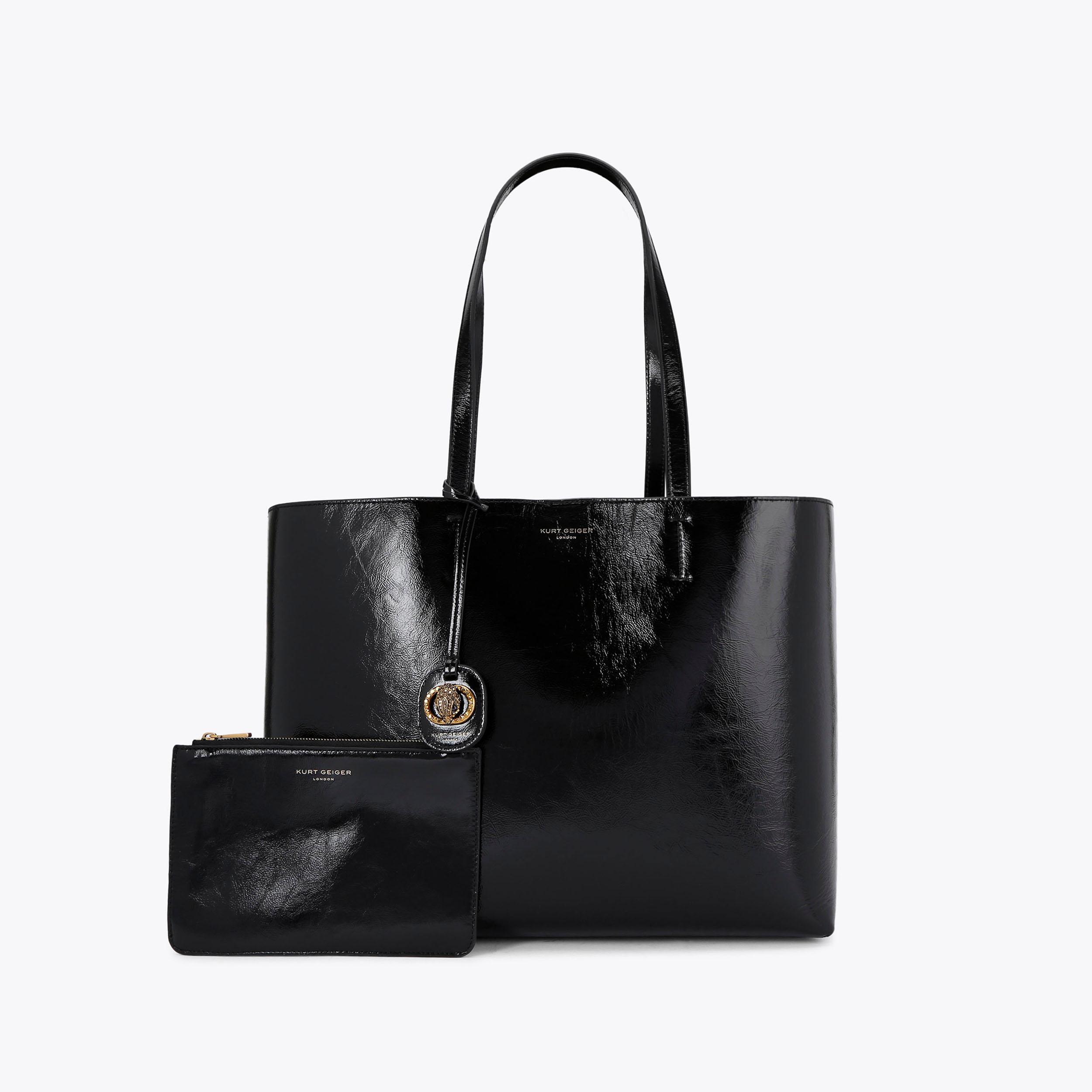 CHELSEA SHOPPER BAG Black Leather Shopper Bag by KURT GEIGER LONDON