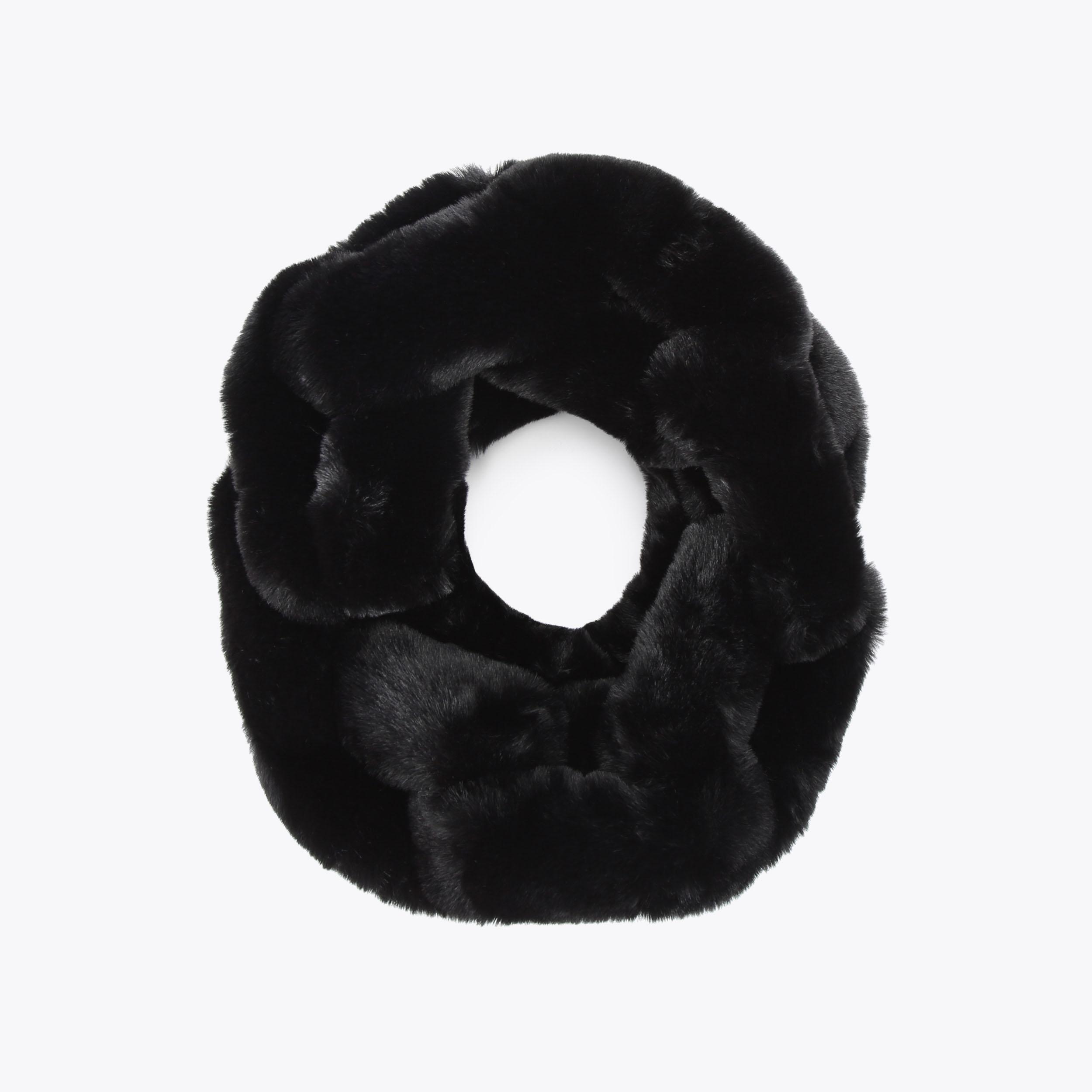 FAUX FUR CHAIN SCARF Black Chain Scarf by KURT GEIGER LONDON