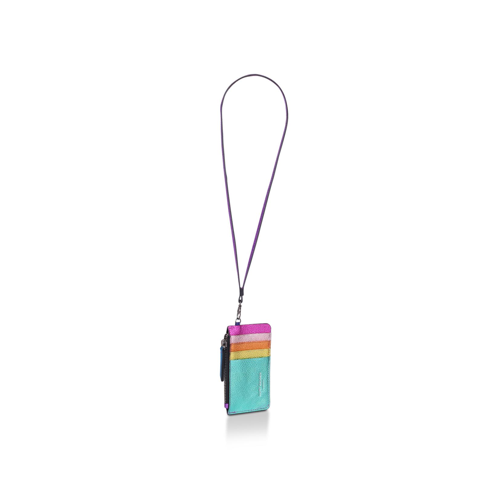 CARD HOLDER W STRAP Rainbow Card Holder by KURT GEIGER LONDON