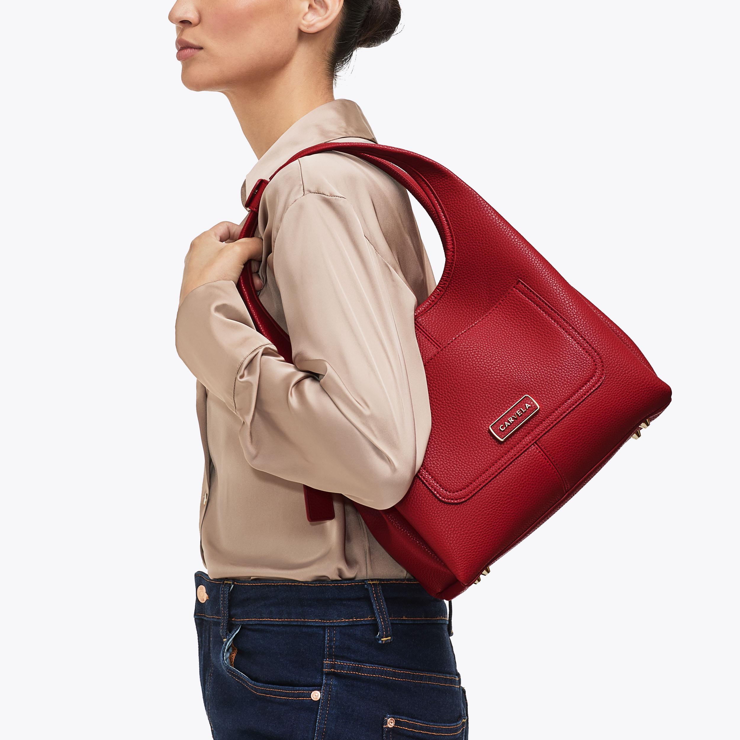 MINI MILANO Red Shoulder Bag by CARVELA