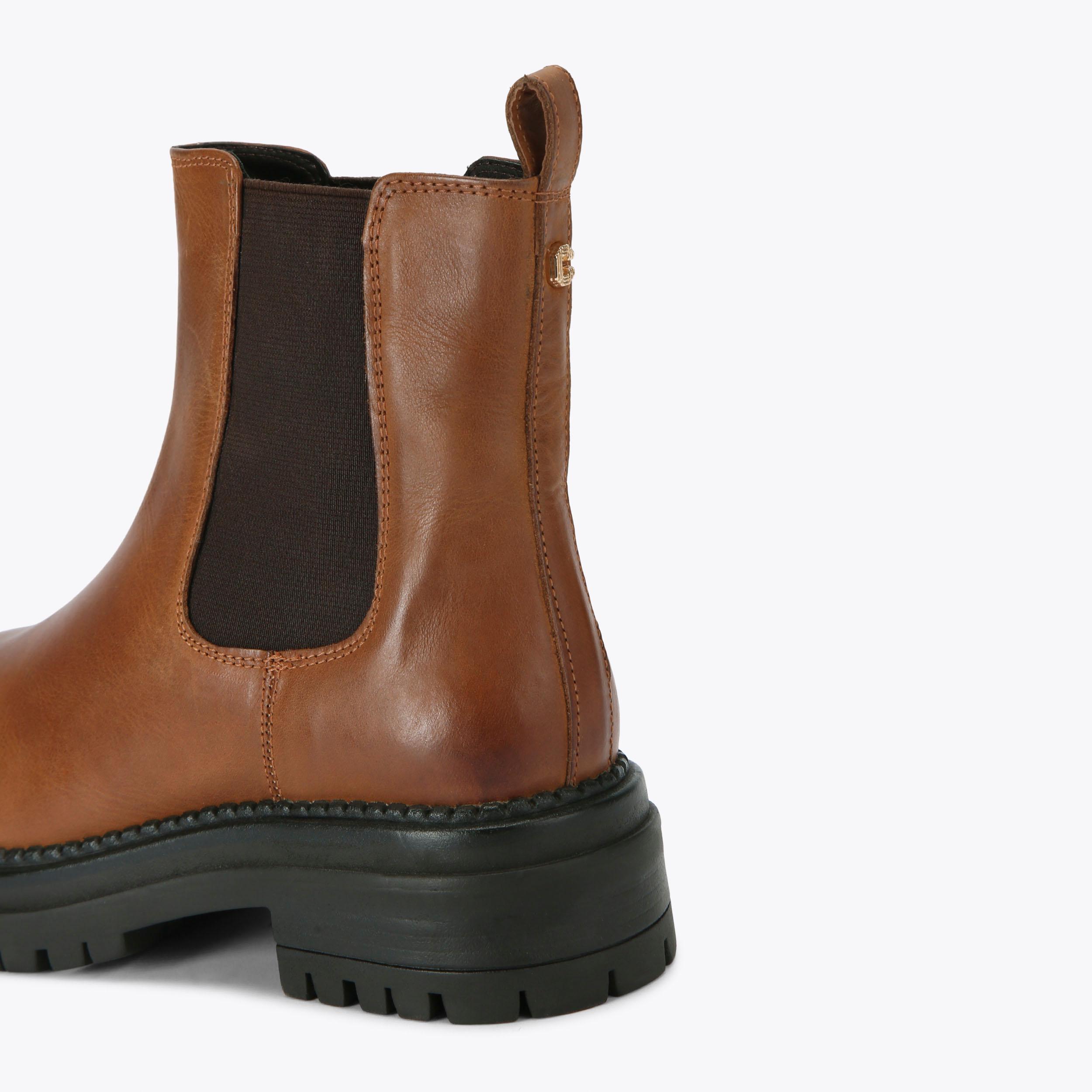 HEADLINE Tan Leather Boot by CARVELA