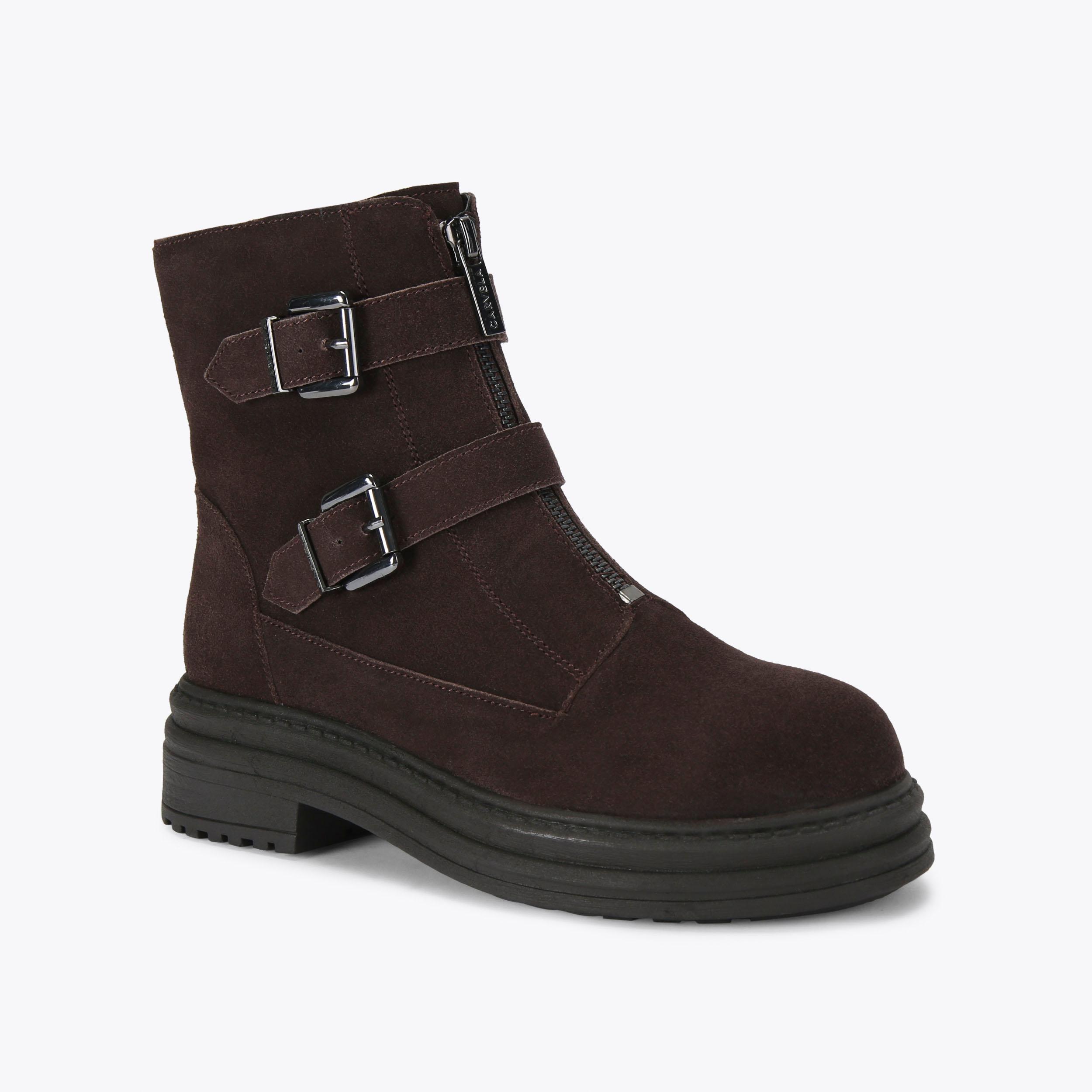 CAPITAL Brown Suede Ankle Boot by CARVELA