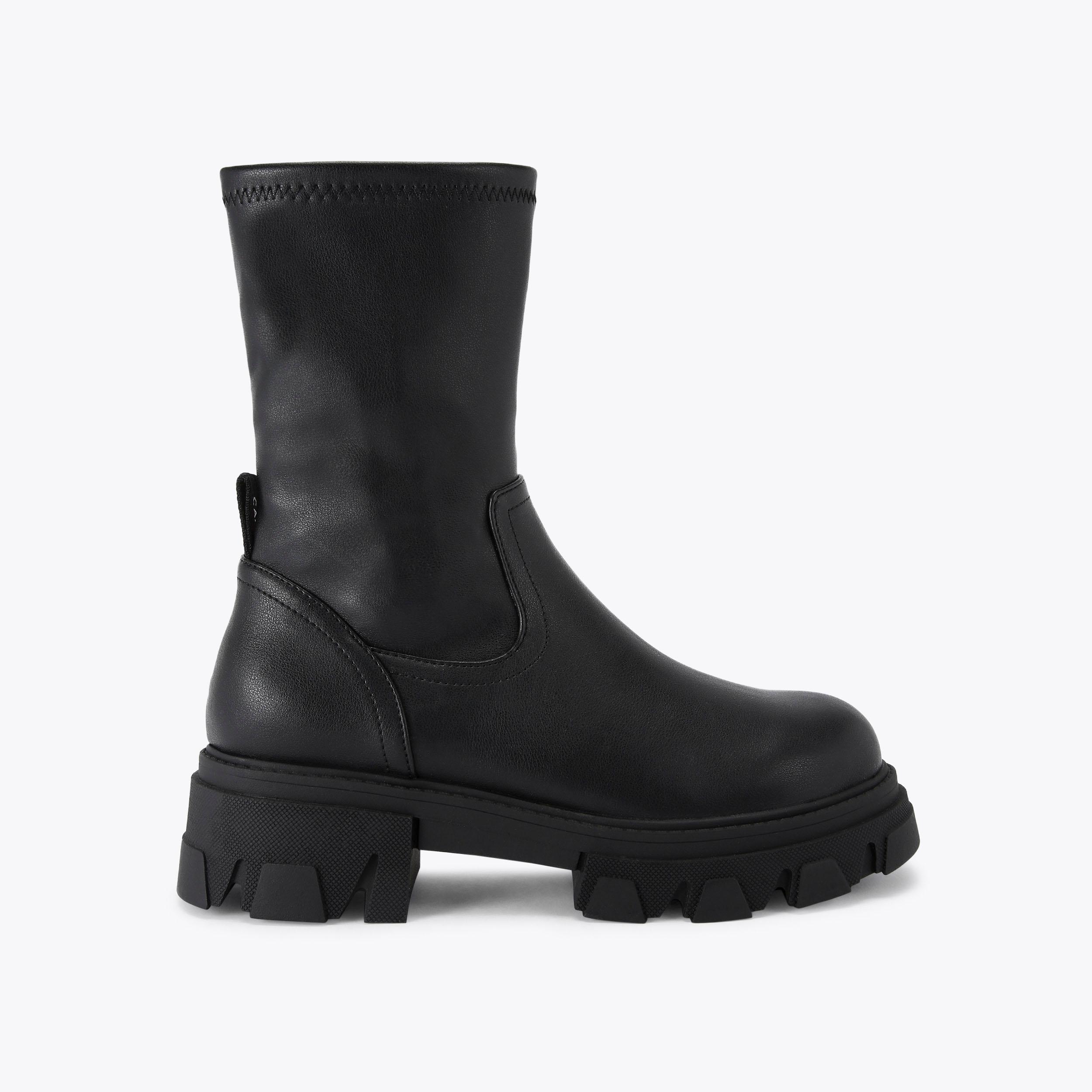EXPLORER SOCK Black Soft Ankle Boot by CARVELA